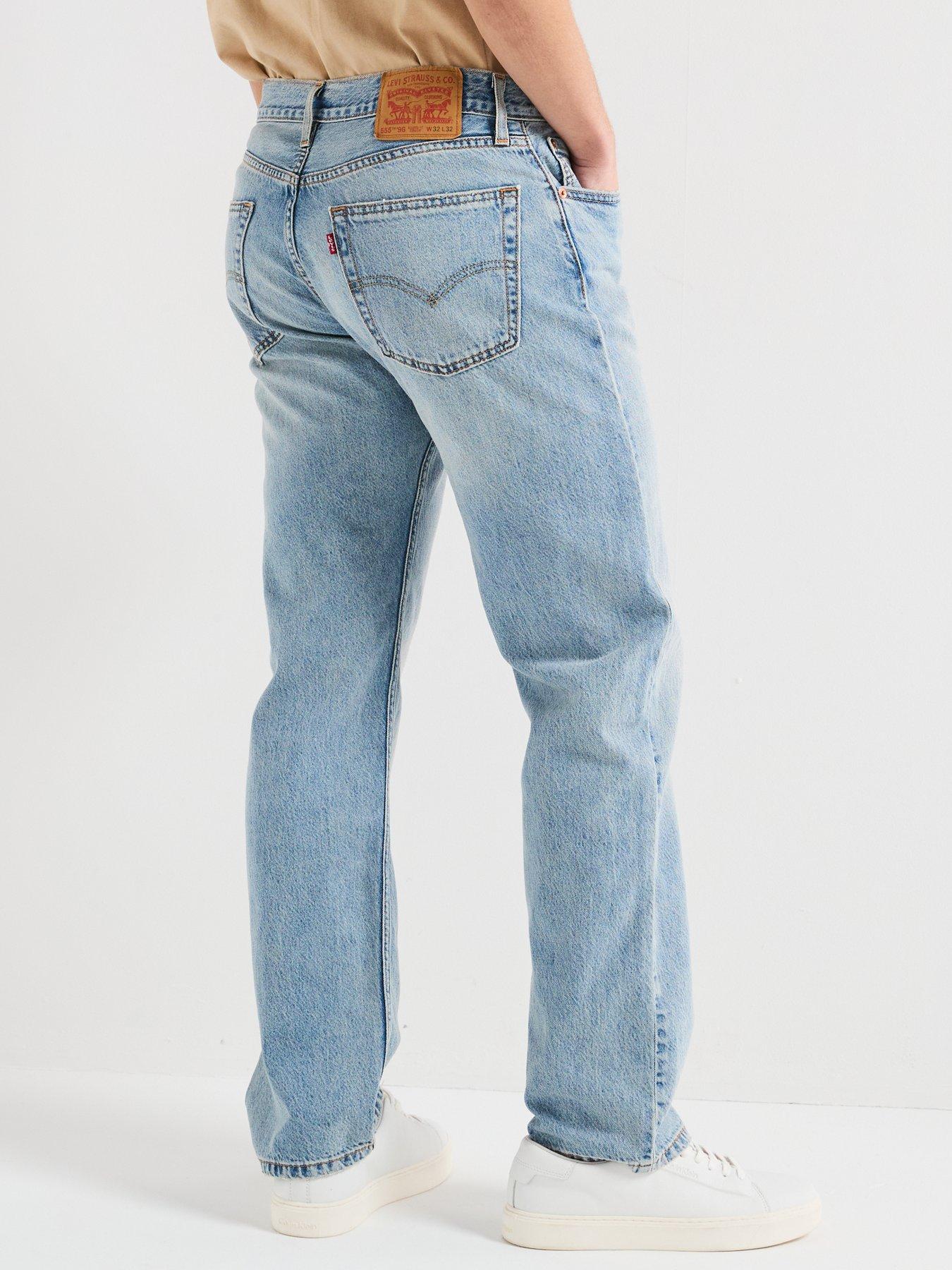 Levi's 555 Relaxed Straight Fit Jeans - Lead The Way - Blue | Littlewoods