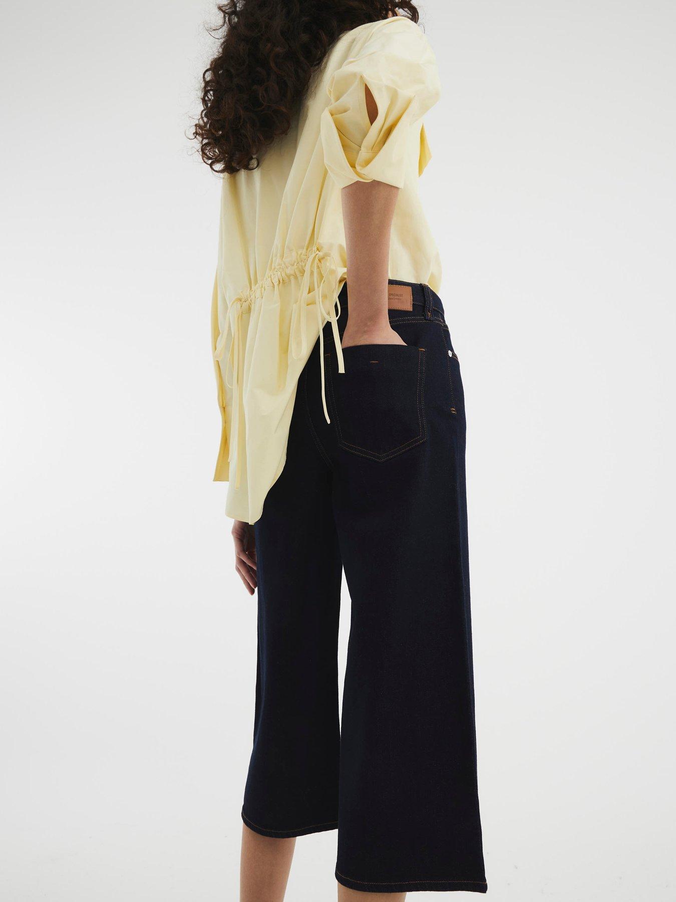 River Island High Rise Culotte - Dark Denim - Blue | Littlewoods