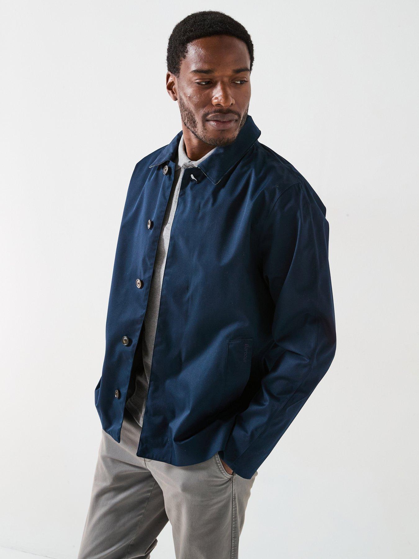 Barbour Short Rokig Waterproof Jacket - Navy | Littlewoods