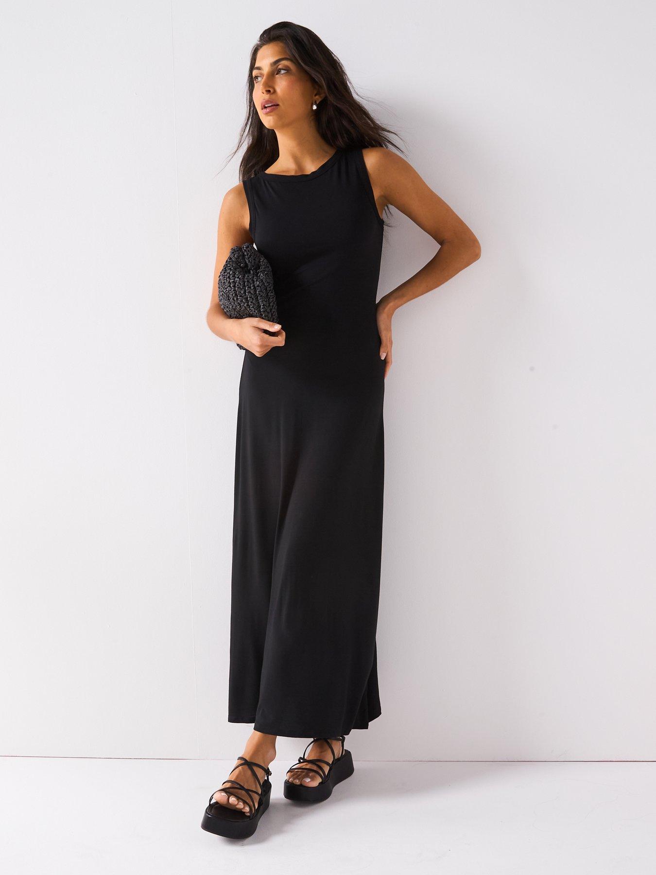 Everyday Sleeveless Maxi Dress - Black | Littlewoods