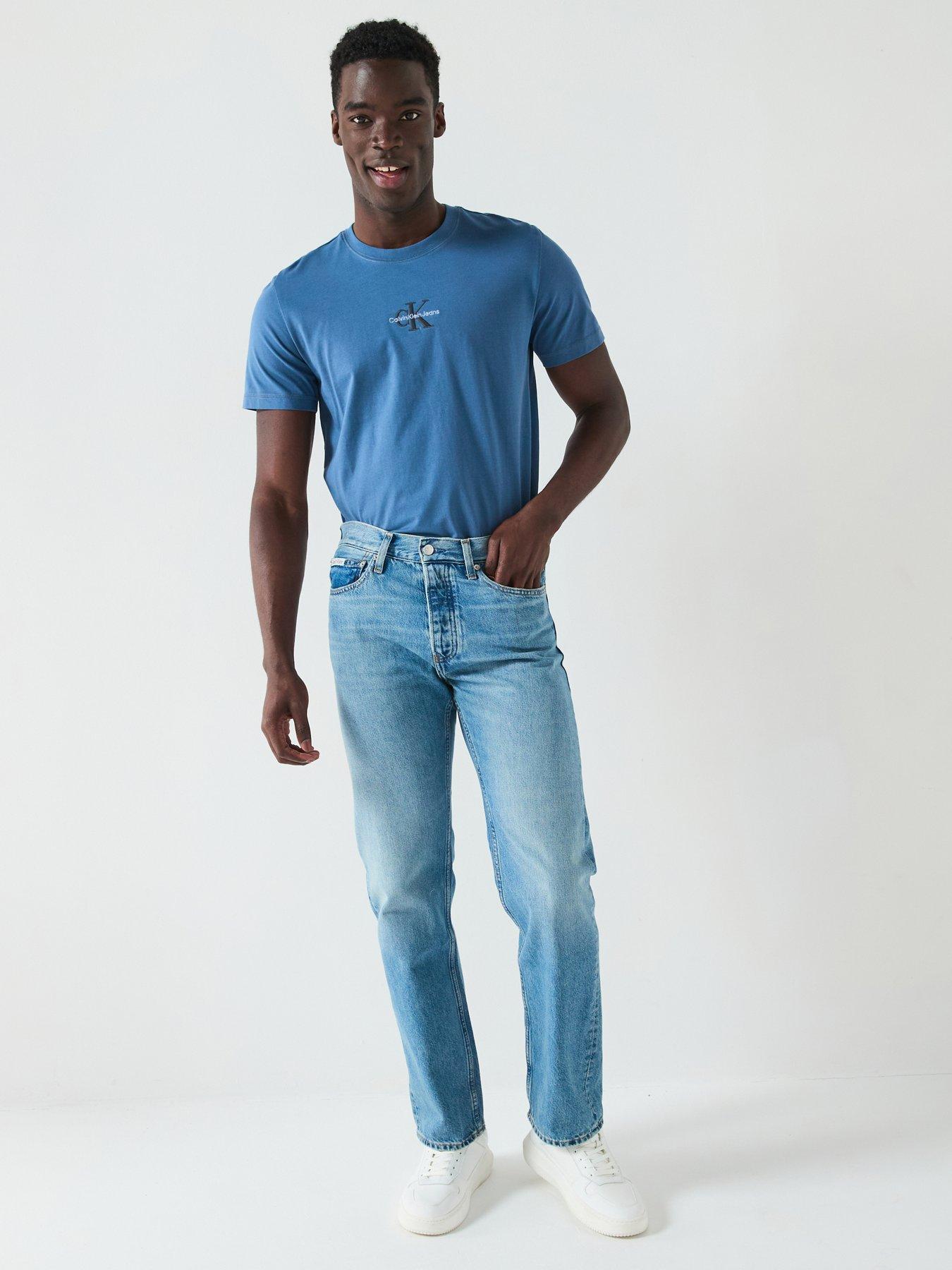 Calvin Klein Jeans Standard Straight Jean - Blue | Littlewoods