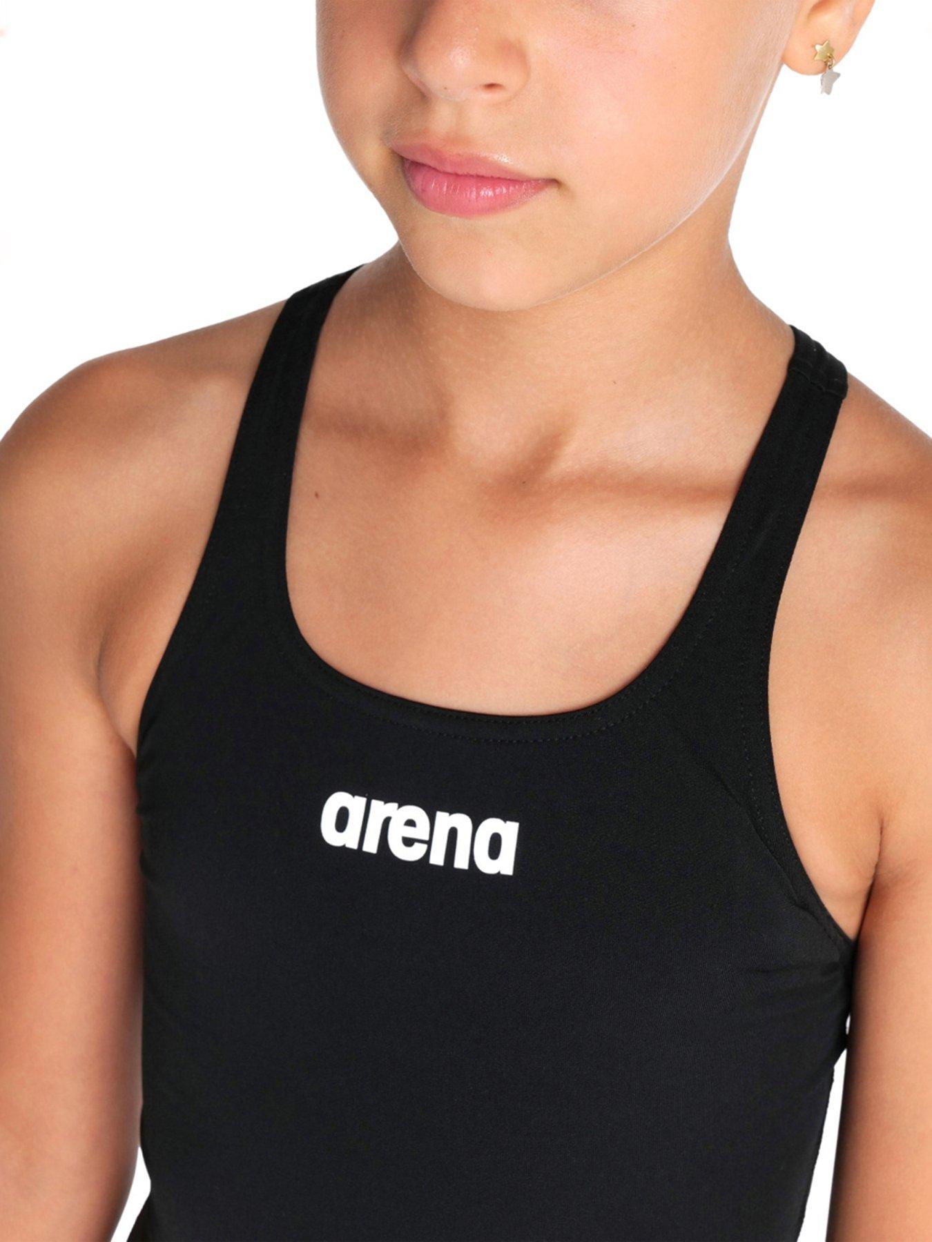 Arena Girl's Team Swimsuit Swim Pro Solid - Black | Littlewoods