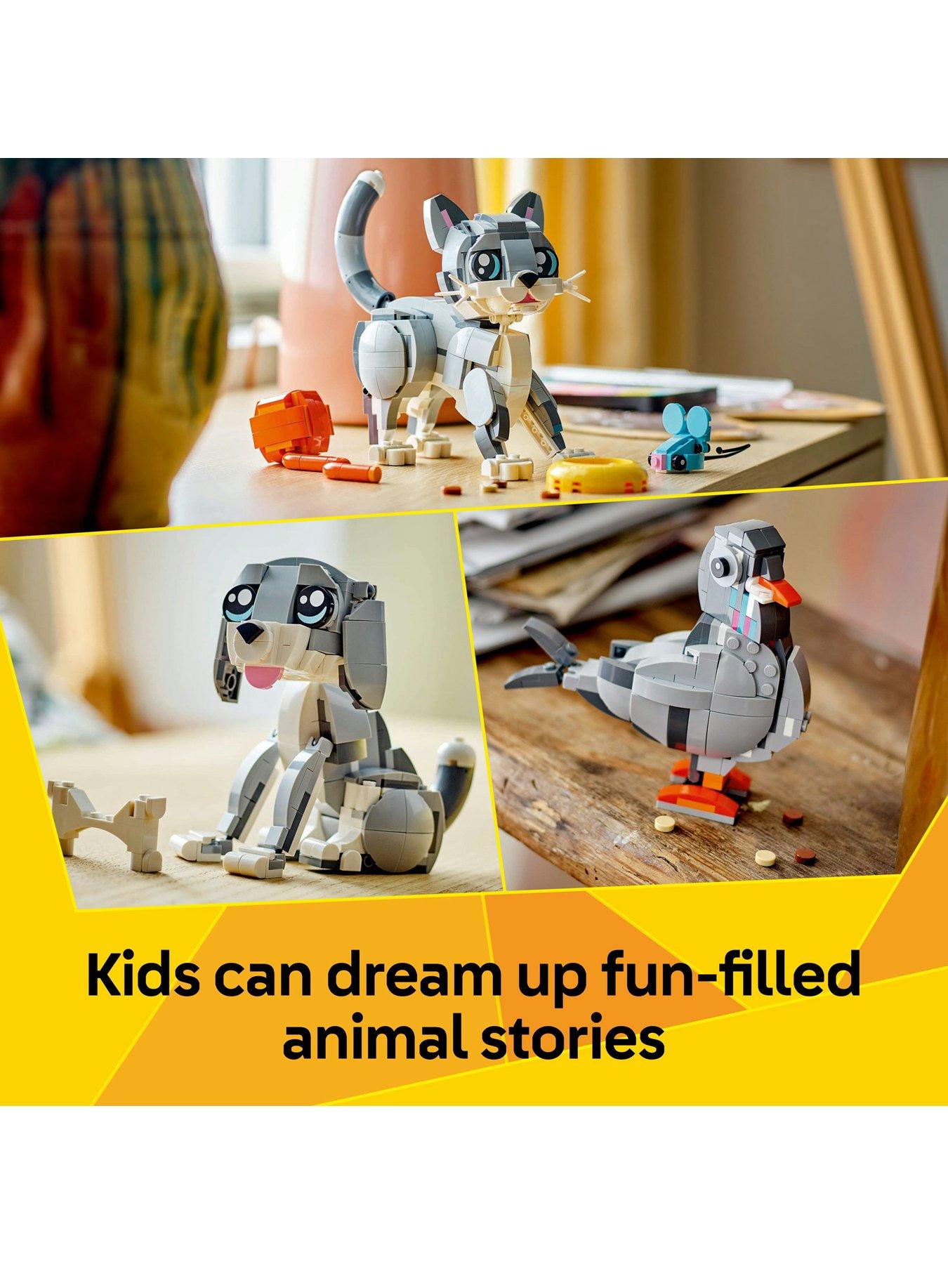 LEGO Creator 3in1 Playful Cat Toy Animal Set 31163 | Littlewoods