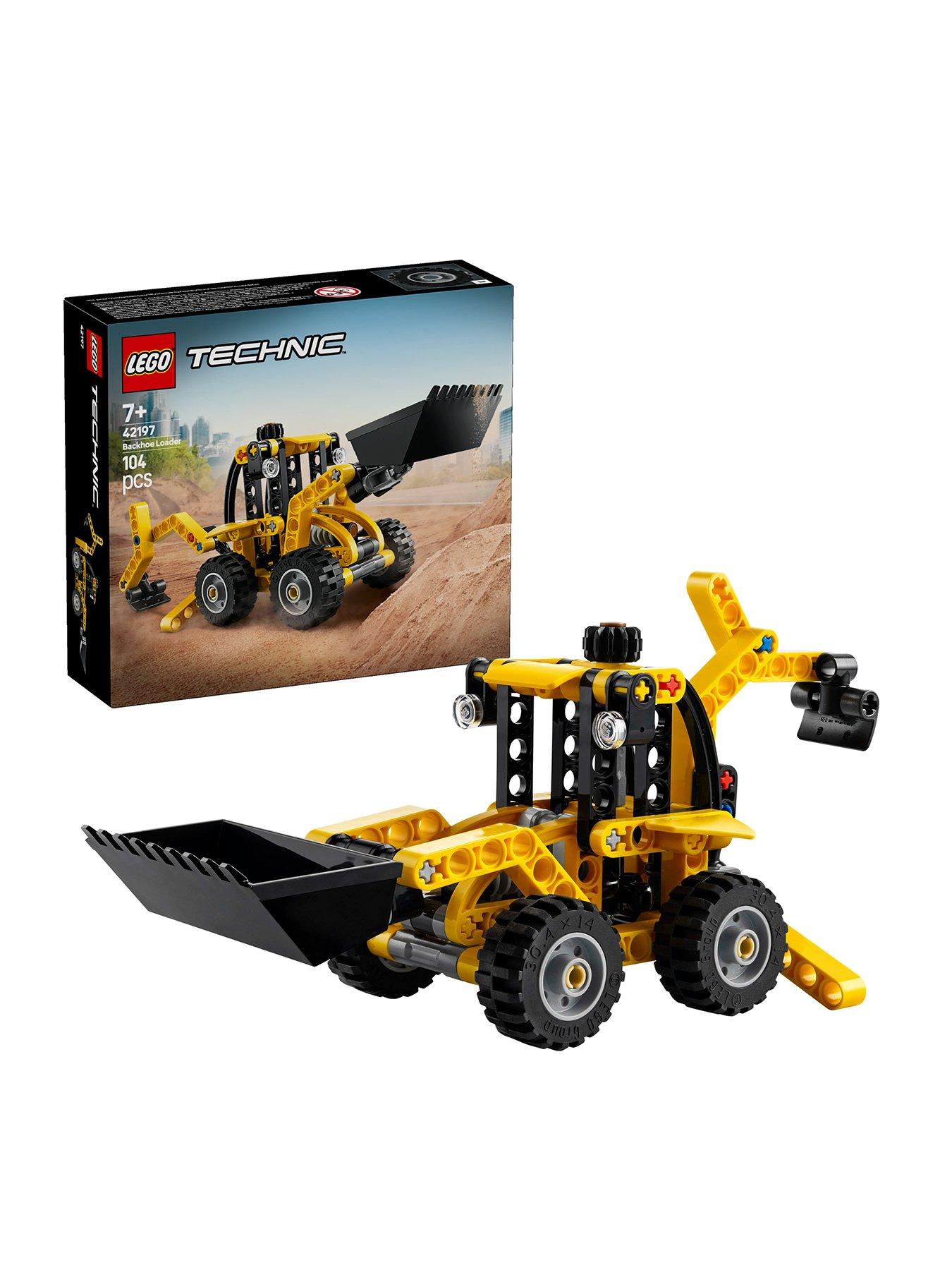 LEGO Technic Backhoe Loader Construction Toy 42197 | Littlewoods