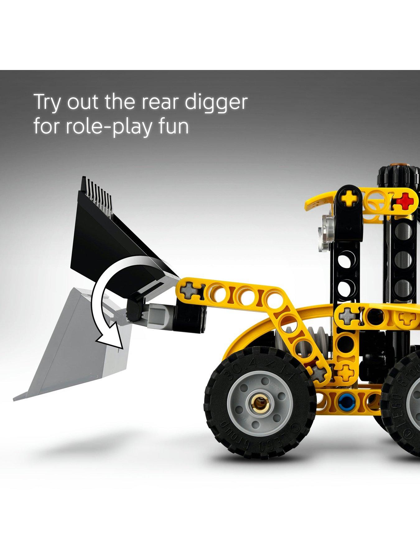 LEGO Technic Backhoe Loader Construction Toy 42197 | Littlewoods