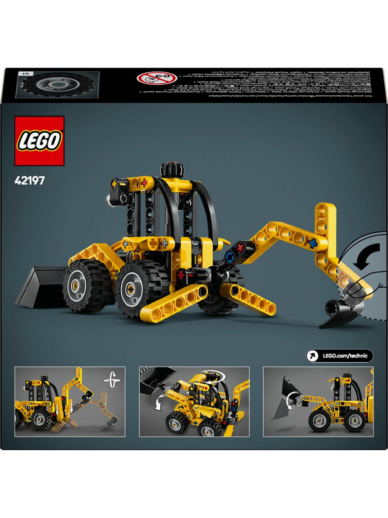 LEGO Technic Backhoe Loader Construction Toy 42197 | Littlewoods