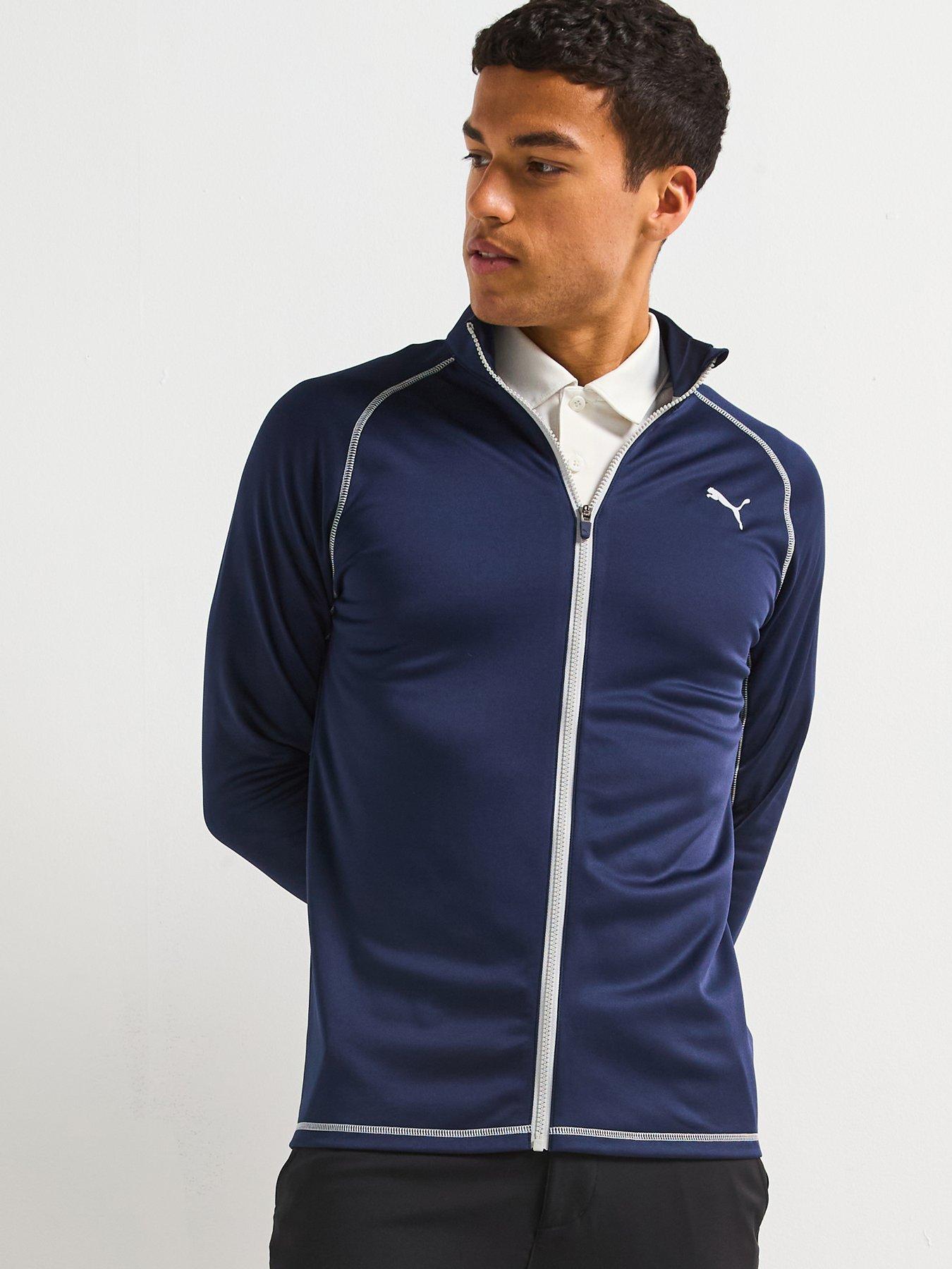 Puma Mens Golf Fairway Full Zip Jacket - Deep Navy | Littlewoods