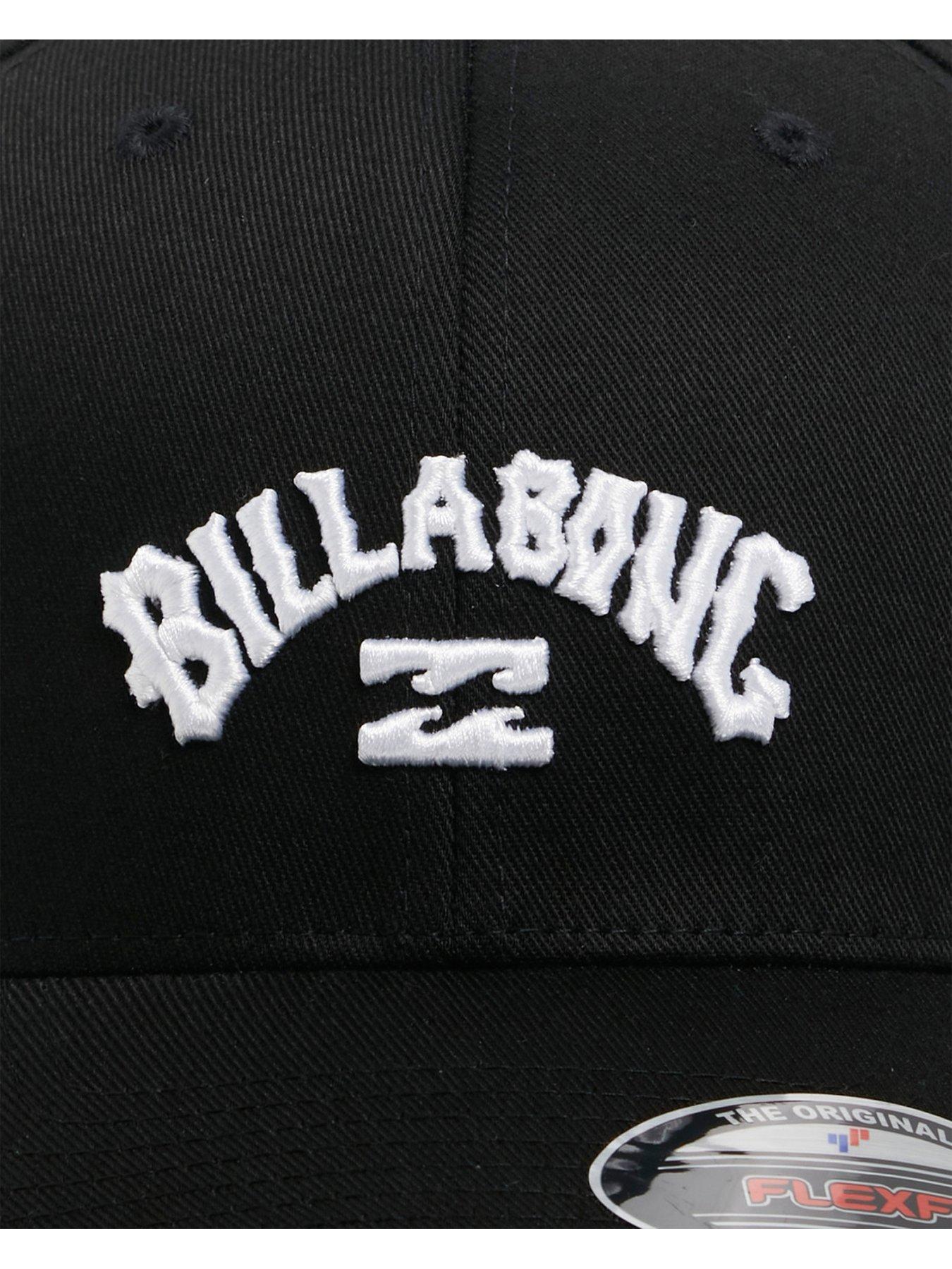 Billabong Mens Arch Flexfit Cap Stretch Fit Headwear - Black | Littlewoods