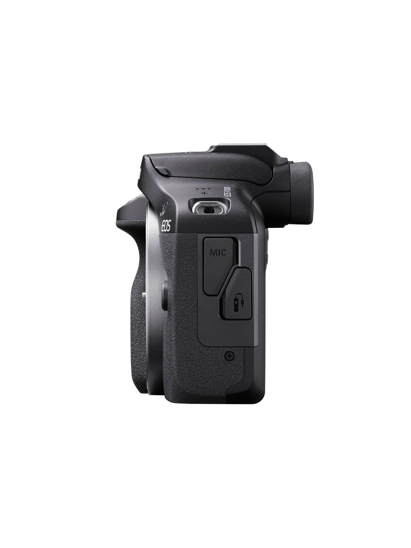 Canon EOS R100 Camera inc RF-S 18-45mm Lens, Shotgun Mic, Desktop ...