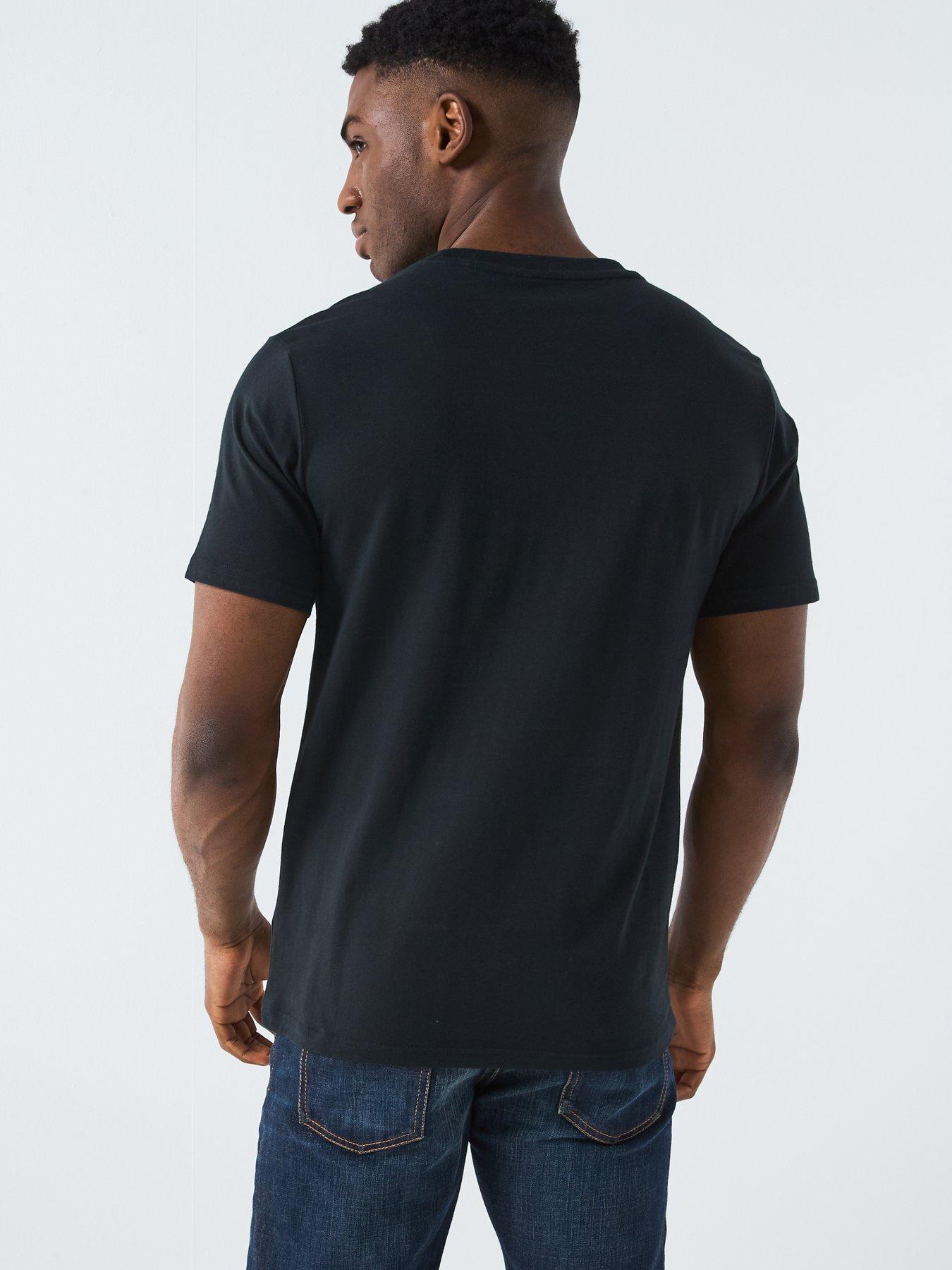 Converse Mens Sport Script T-Shirt - Black | Littlewoods