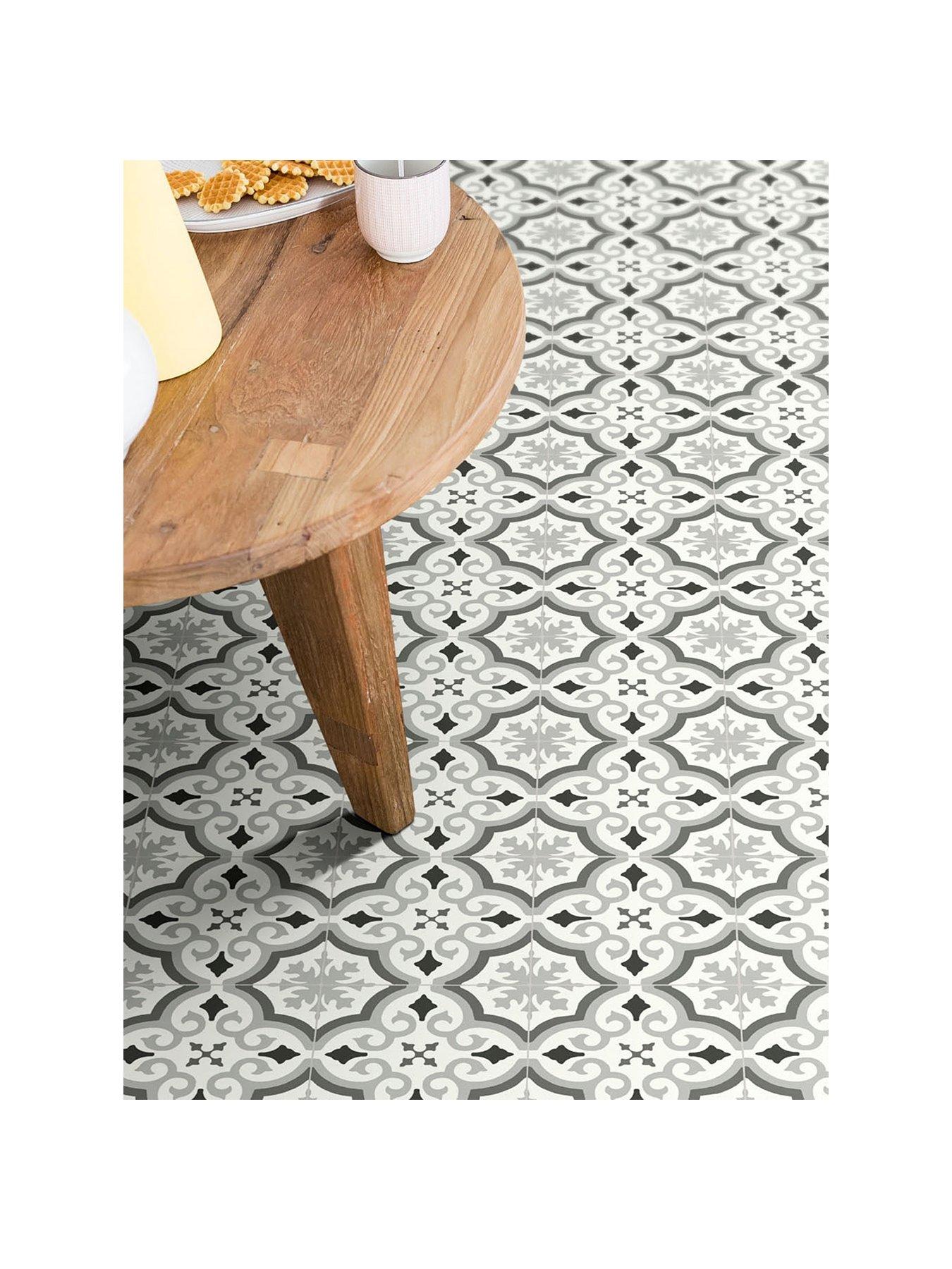 Homemaker Victorian Tile Look Pre-Cut Vinyl Flooring | Littlewoods
