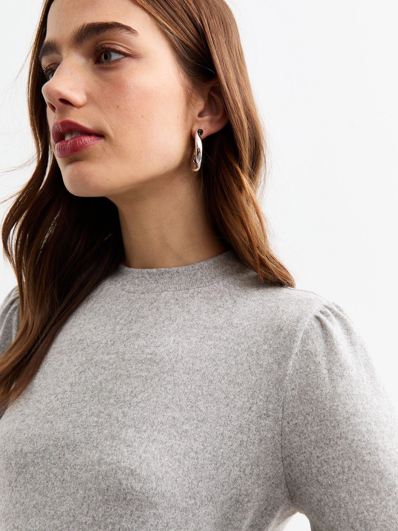 New Look Light Grey Jersey Smock Mini Dress | Littlewoods