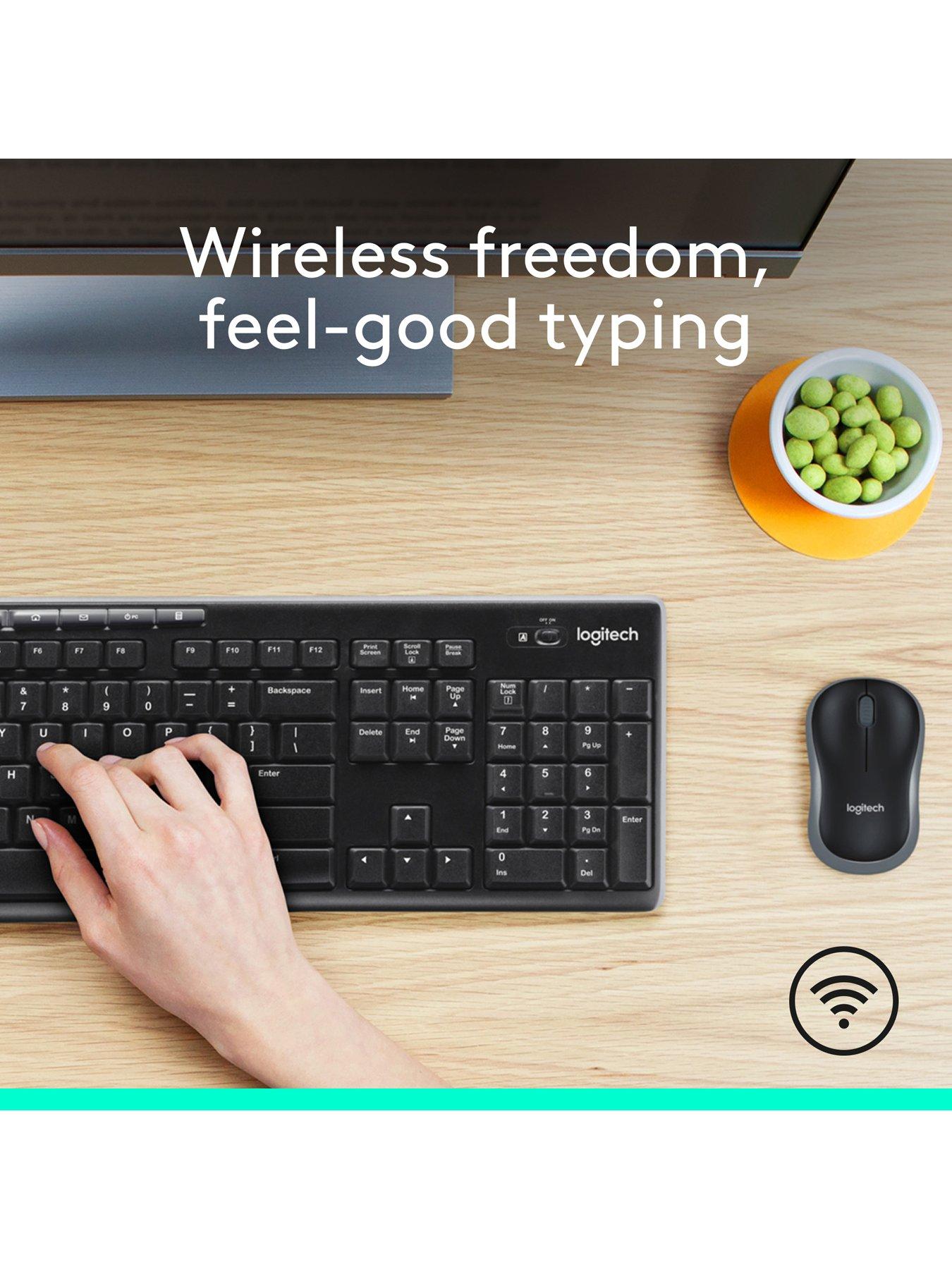 Logitech Mk270 Wireless Keyboard And Mouse Combo For Windows, 2.4 Ghz ...