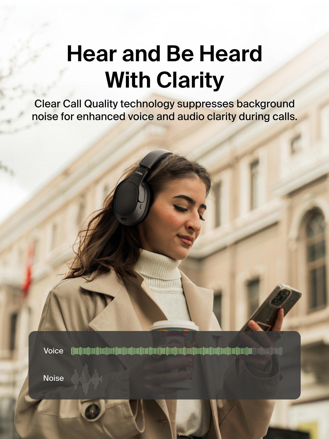 Belkin Soundform Isolate Noise Cancelling Headphones | Littlewoods
