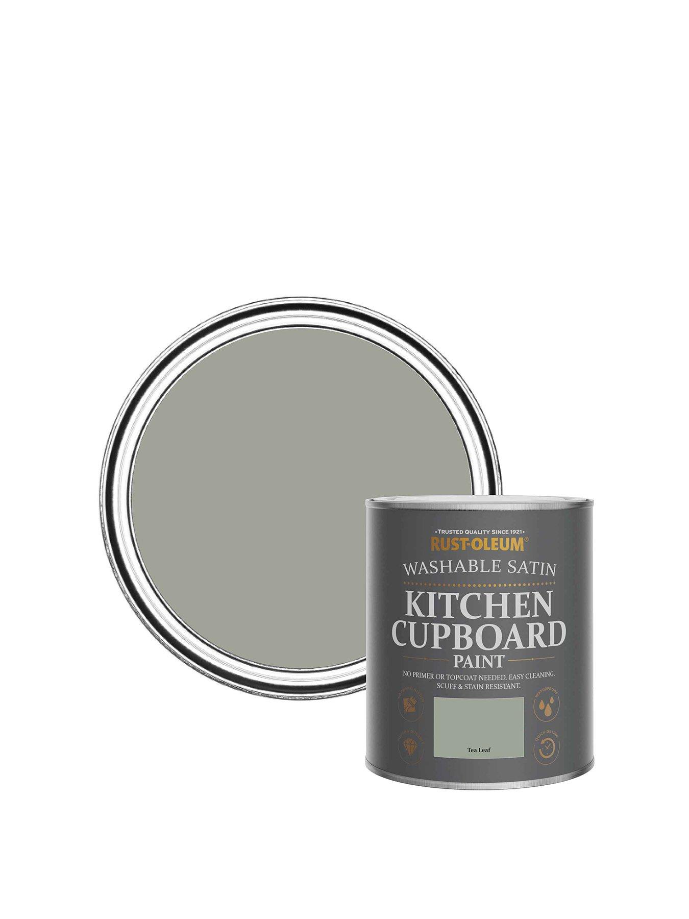 Rust-Oleum Kitchen Cupboard Paint Tea Leaf Satin 750ml | littlewoods.com