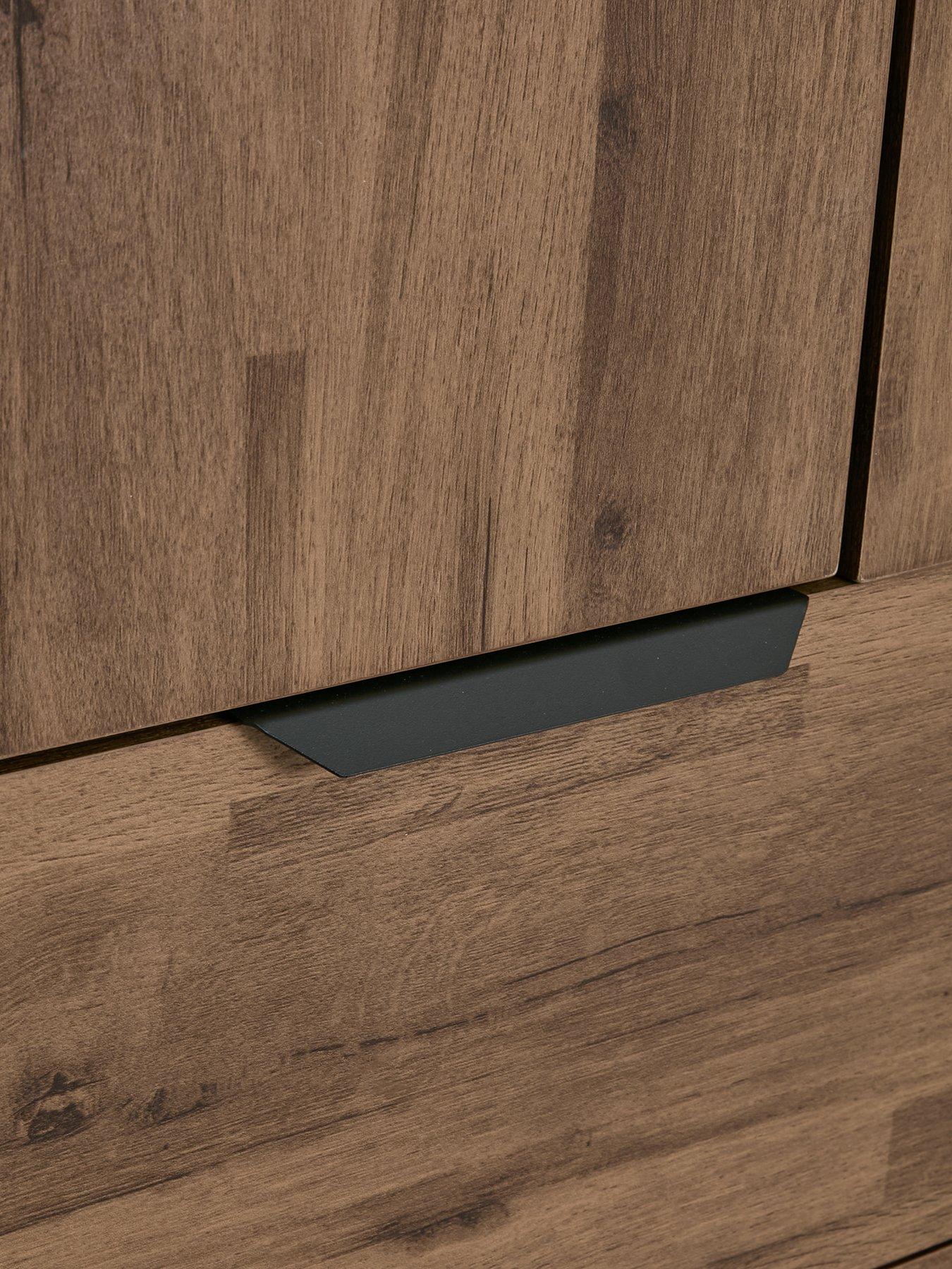 Very Home Harlem 5 Door, 4 Drawer Wardrobe - Mid Oak Effect - FSC ...