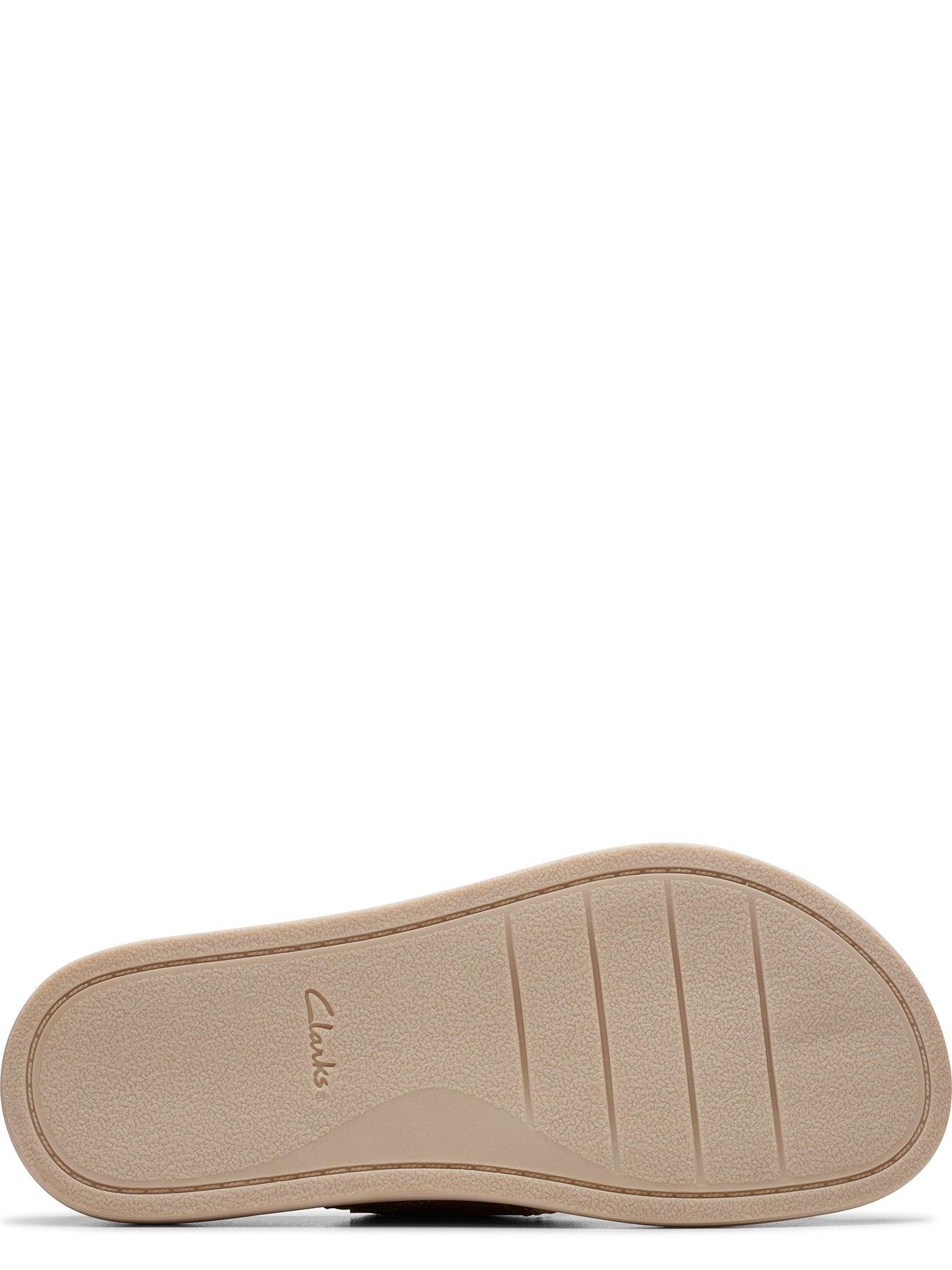 Clarks Arwell Walk Casual Leather Sandal - Tan | Littlewoods