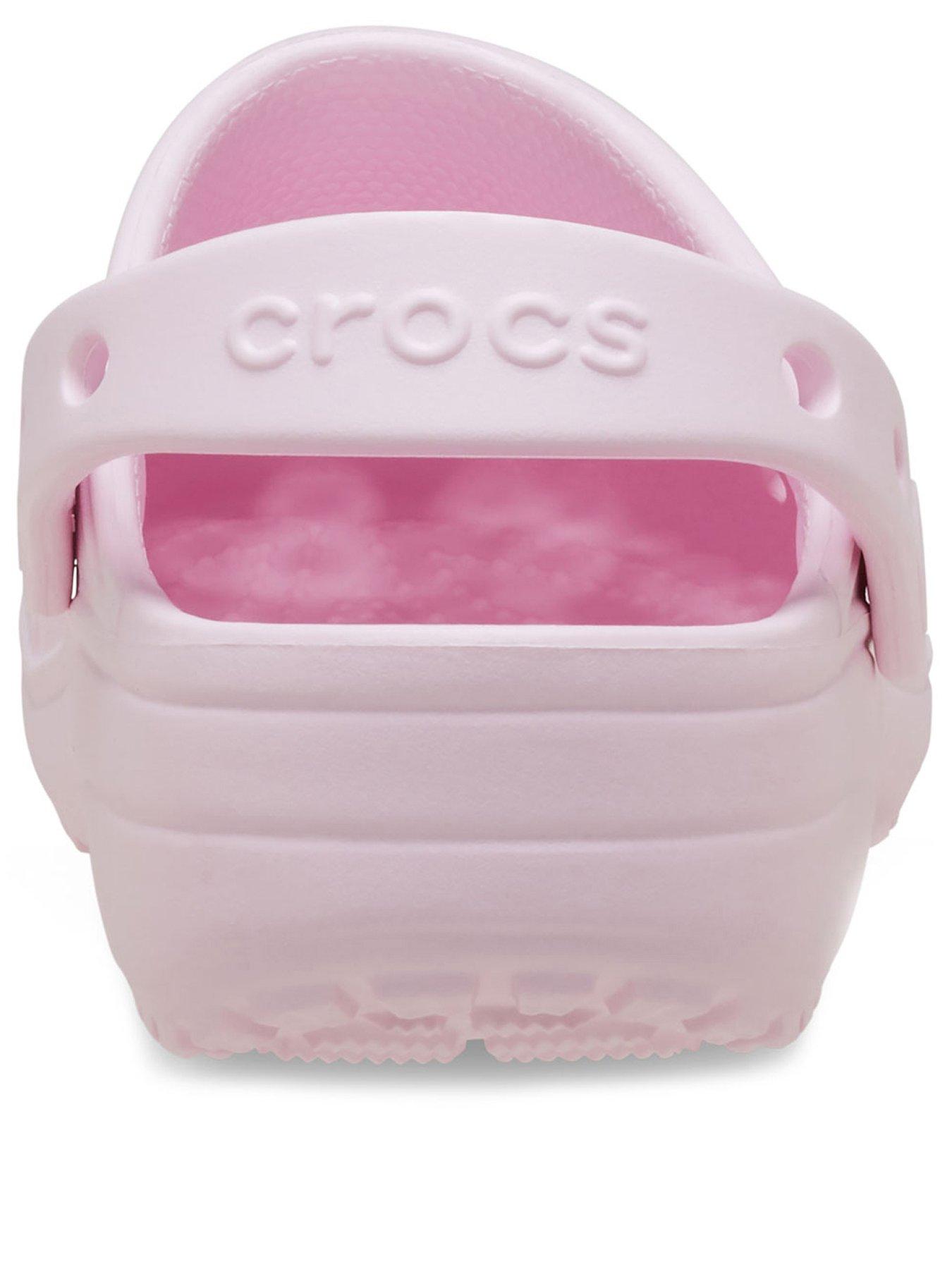 Crocs Classic Floral Cut Out Clog K - Pink | Littlewoods