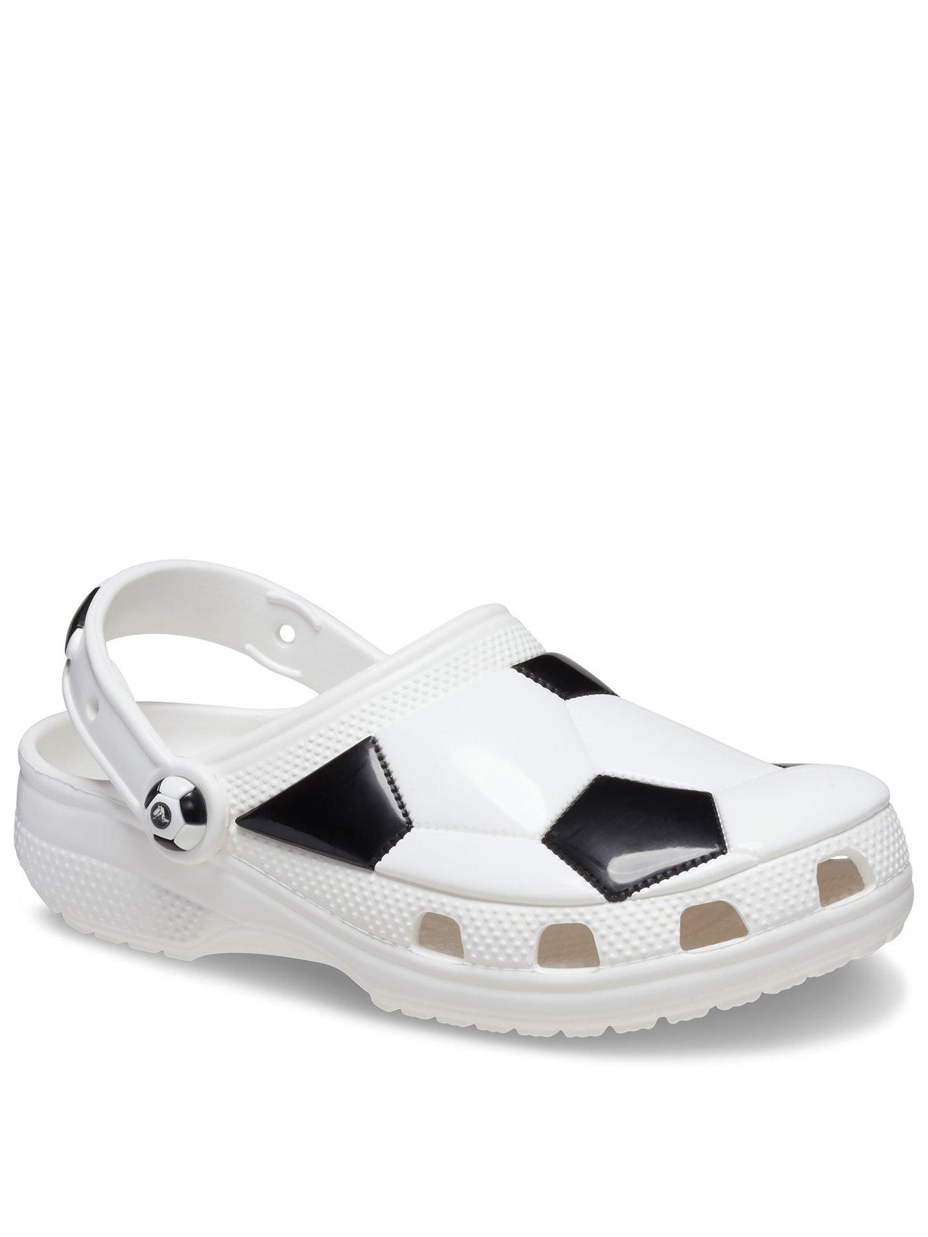 Crocs Classic Soccer Ball Clog K - White | Littlewoods