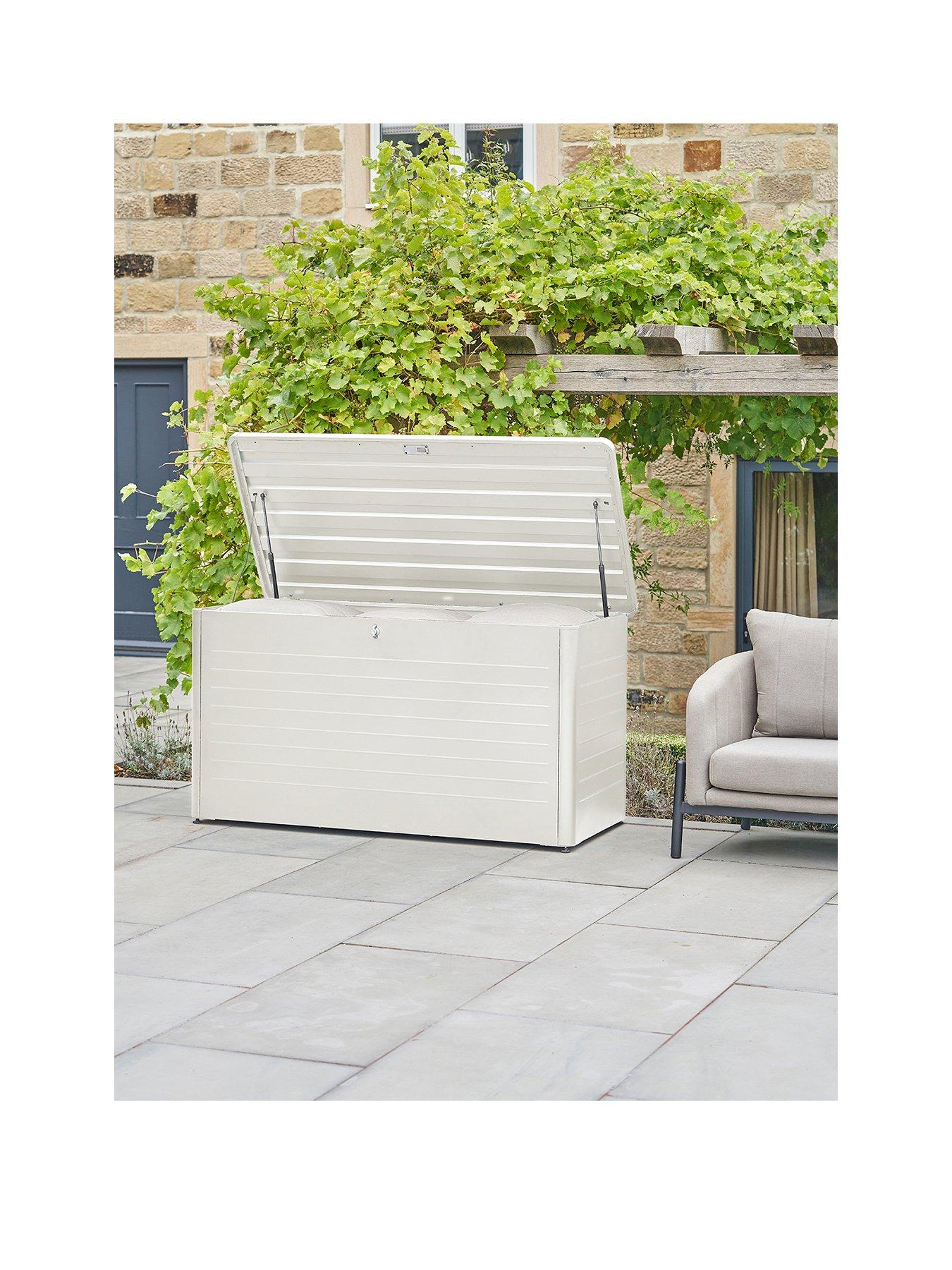 Pacific Lifestyle Rhode Island Large Galvanised Steel Cushion Box ...