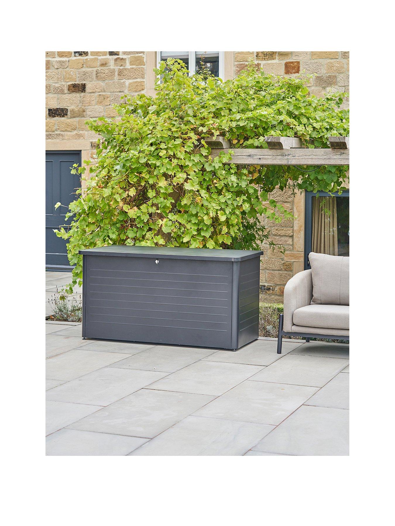 Pacific Lifestyle Rhode Island Large Galvanised Steel Cushion Box ...