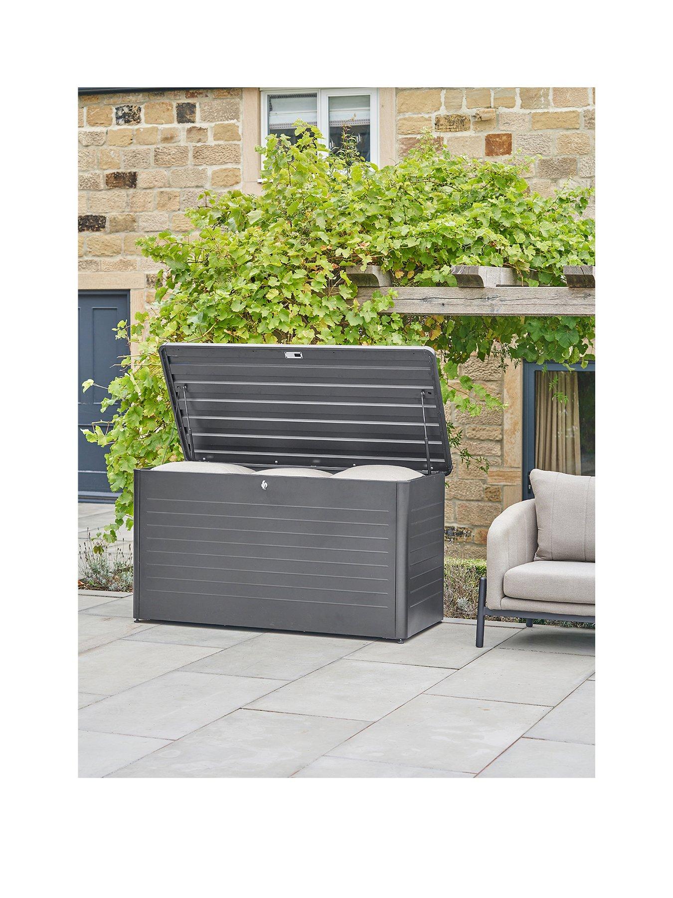Pacific Lifestyle Rhode Island Large Galvanised Steel Cushion Box ...