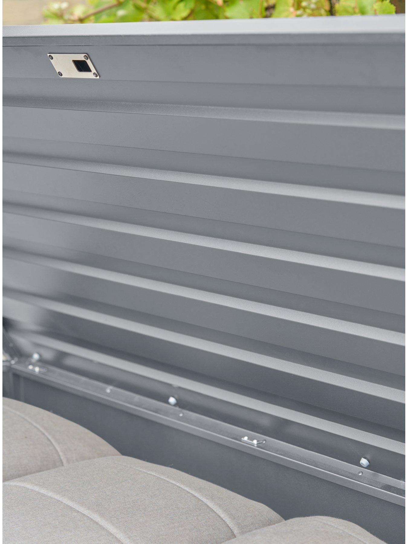 Pacific Lifestyle Rhode Island Large Galvanised Steel Cushion Box ...
