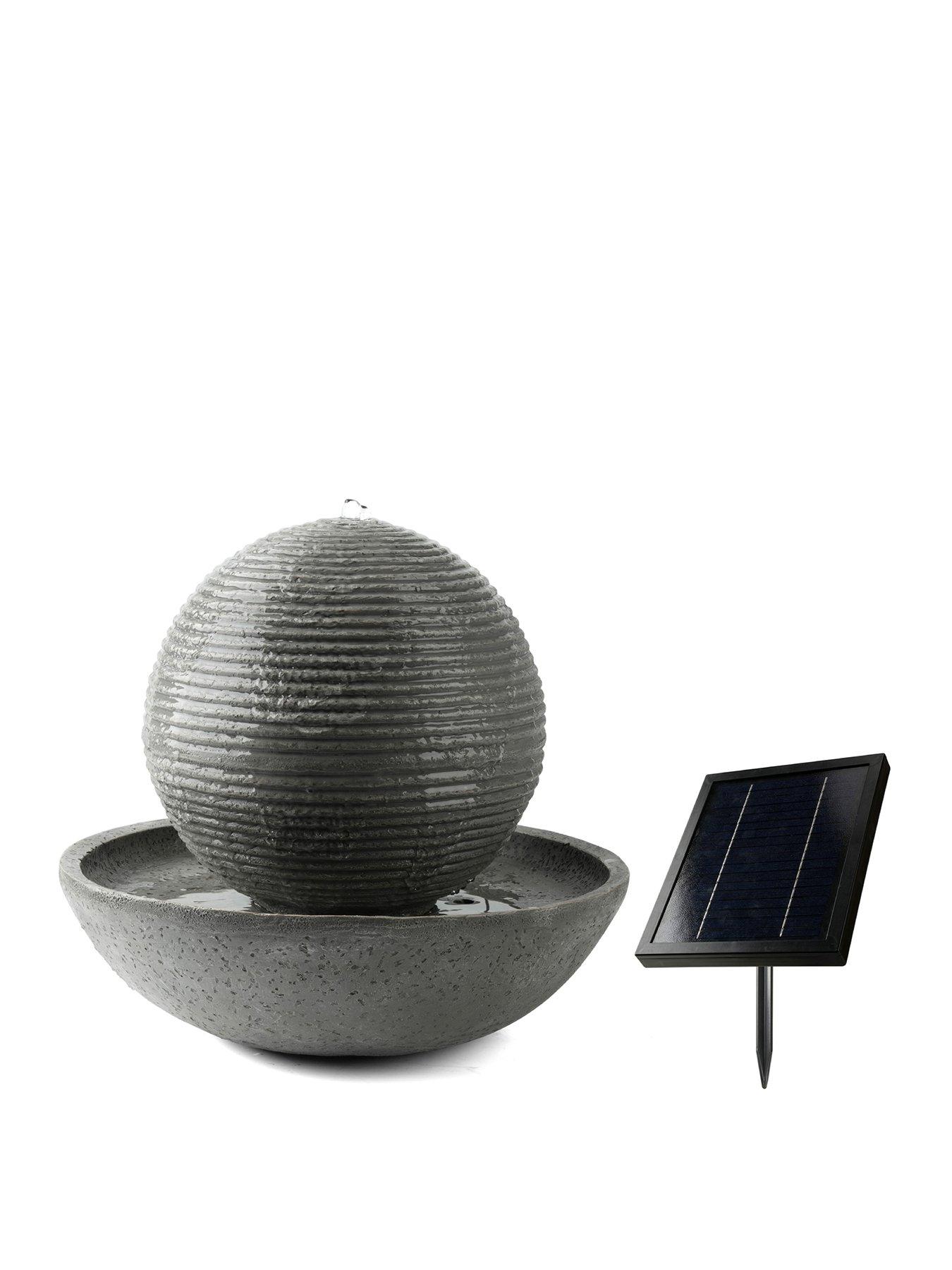Streetwize Solar Ball Water Feature With Battery Back-up | Littlewoods