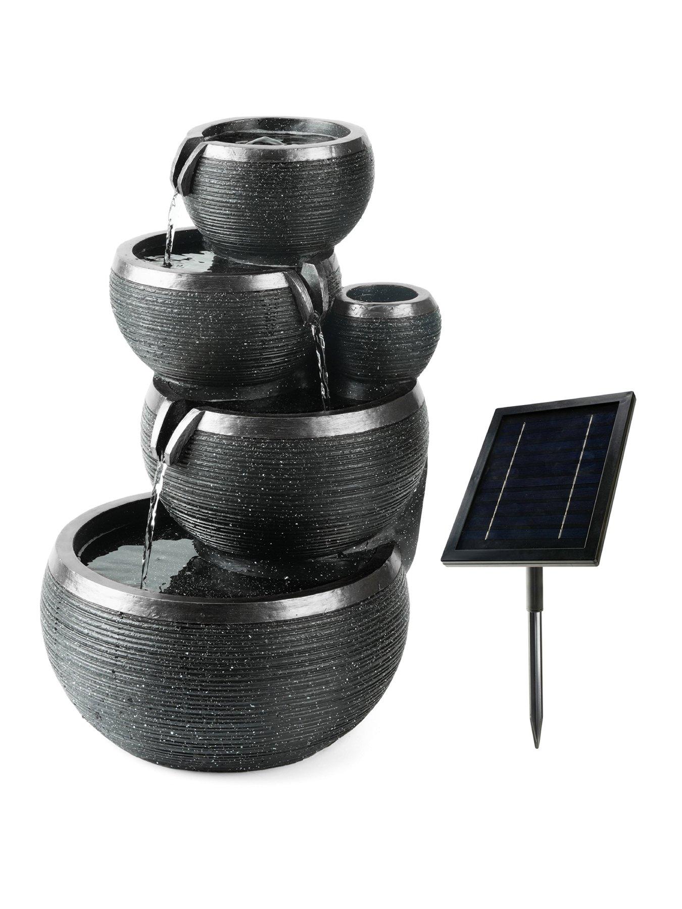 Streetwize Solar Cascading Fountain Water Feature | Littlewoods