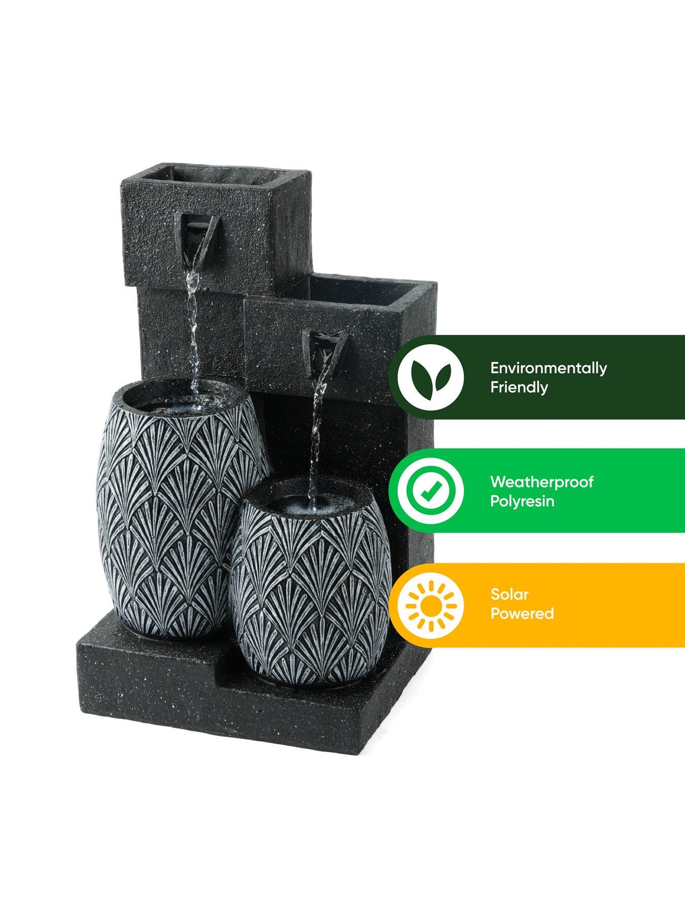 Streetwize Solar Water Feature Vase | Littlewoods