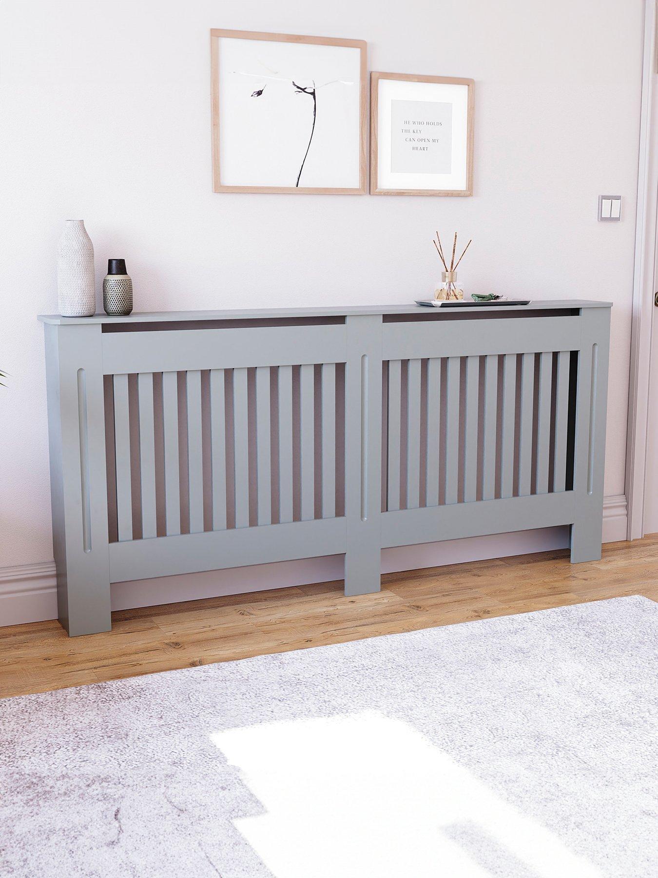 Vida Designs Chelsea Extra Large Radiator Cover - Olive Grey | Littlewoods