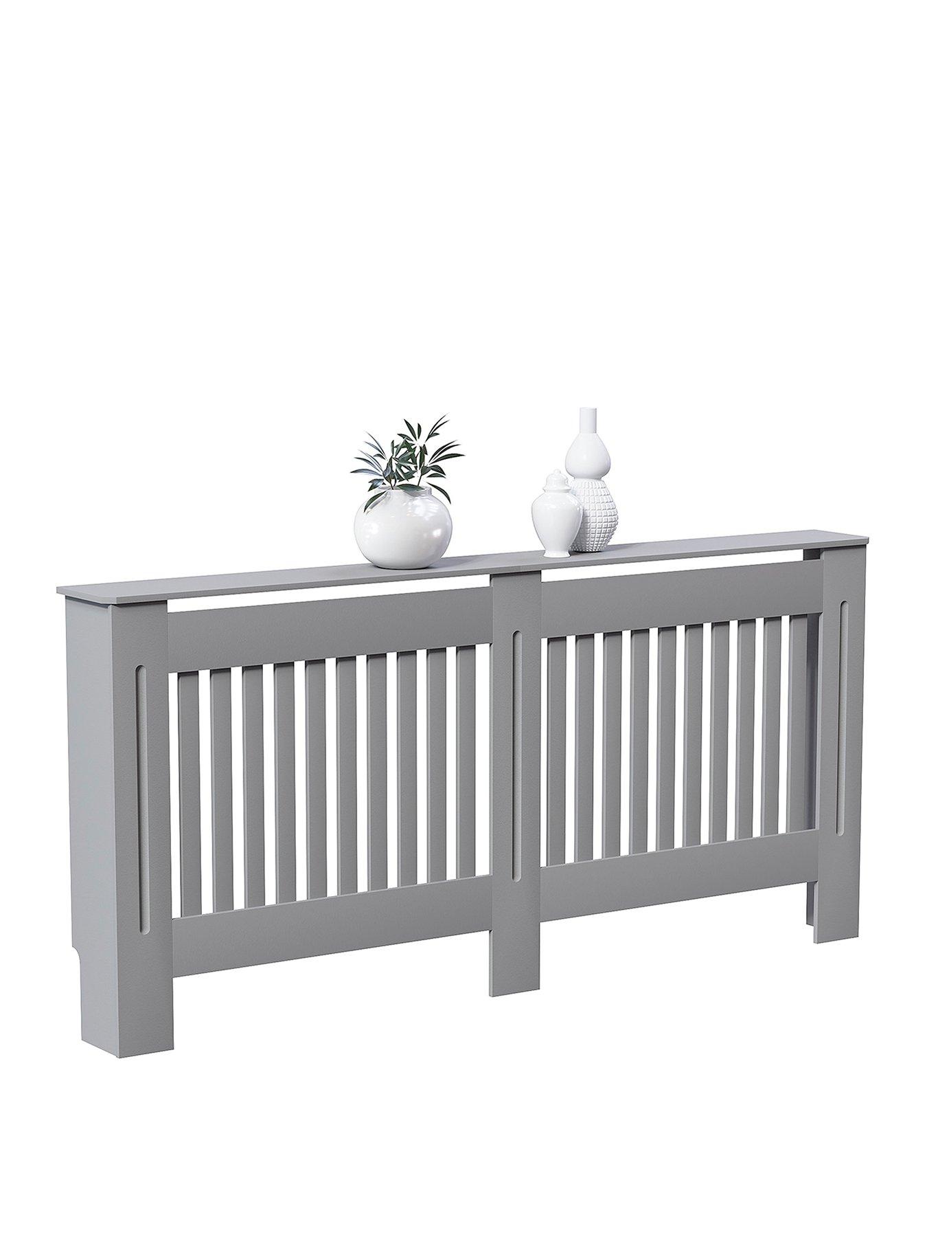 Vida Designs Chelsea Extra Large Radiator Cover - Olive Grey | Littlewoods