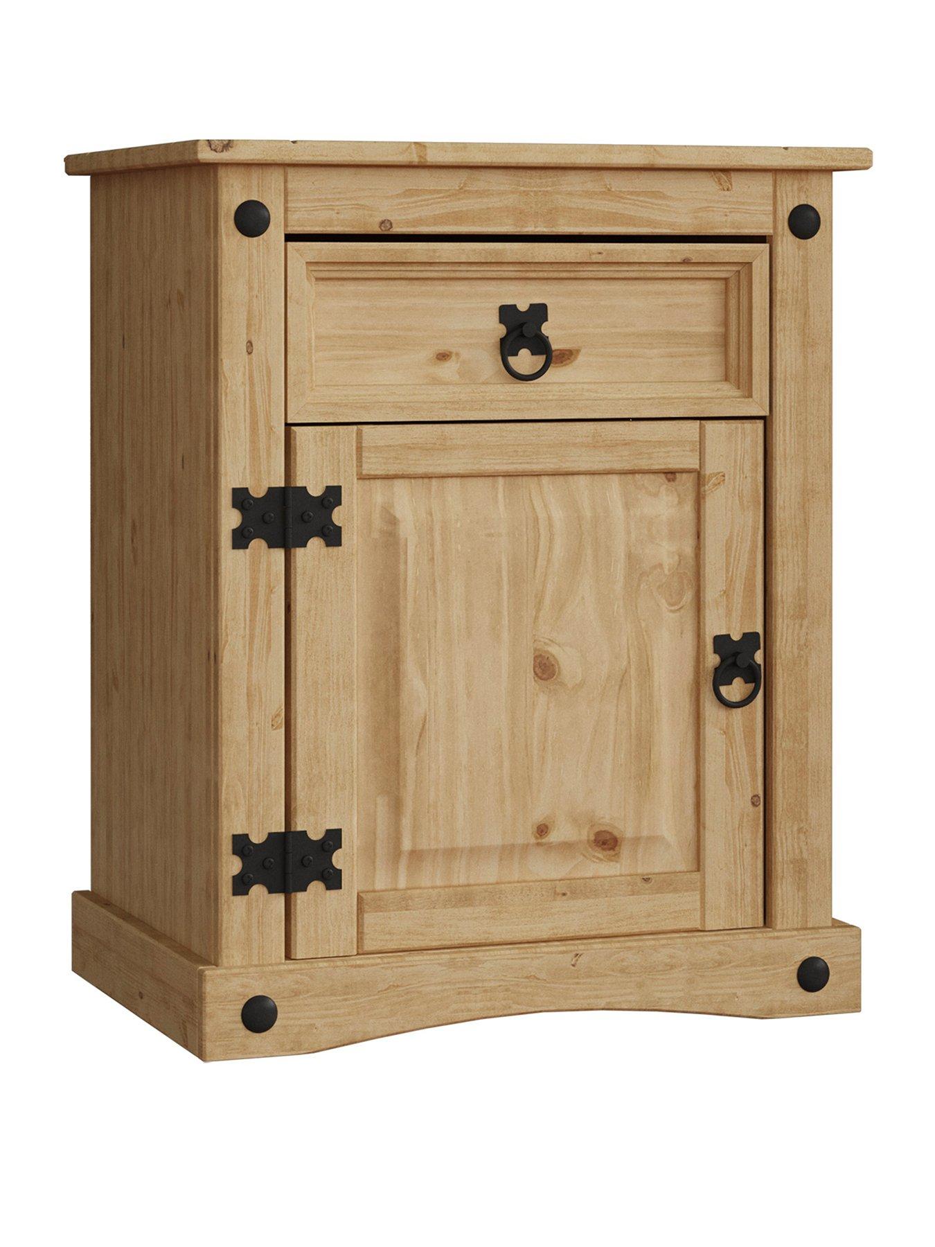 Vida Designs Corona 1 Drawer 1 Door Bedside Cabinet | Littlewoods