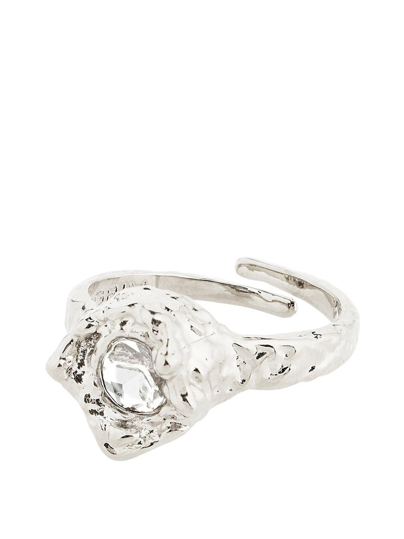 Pilgrim Callum Ring -Plated - Silver | Littlewoods