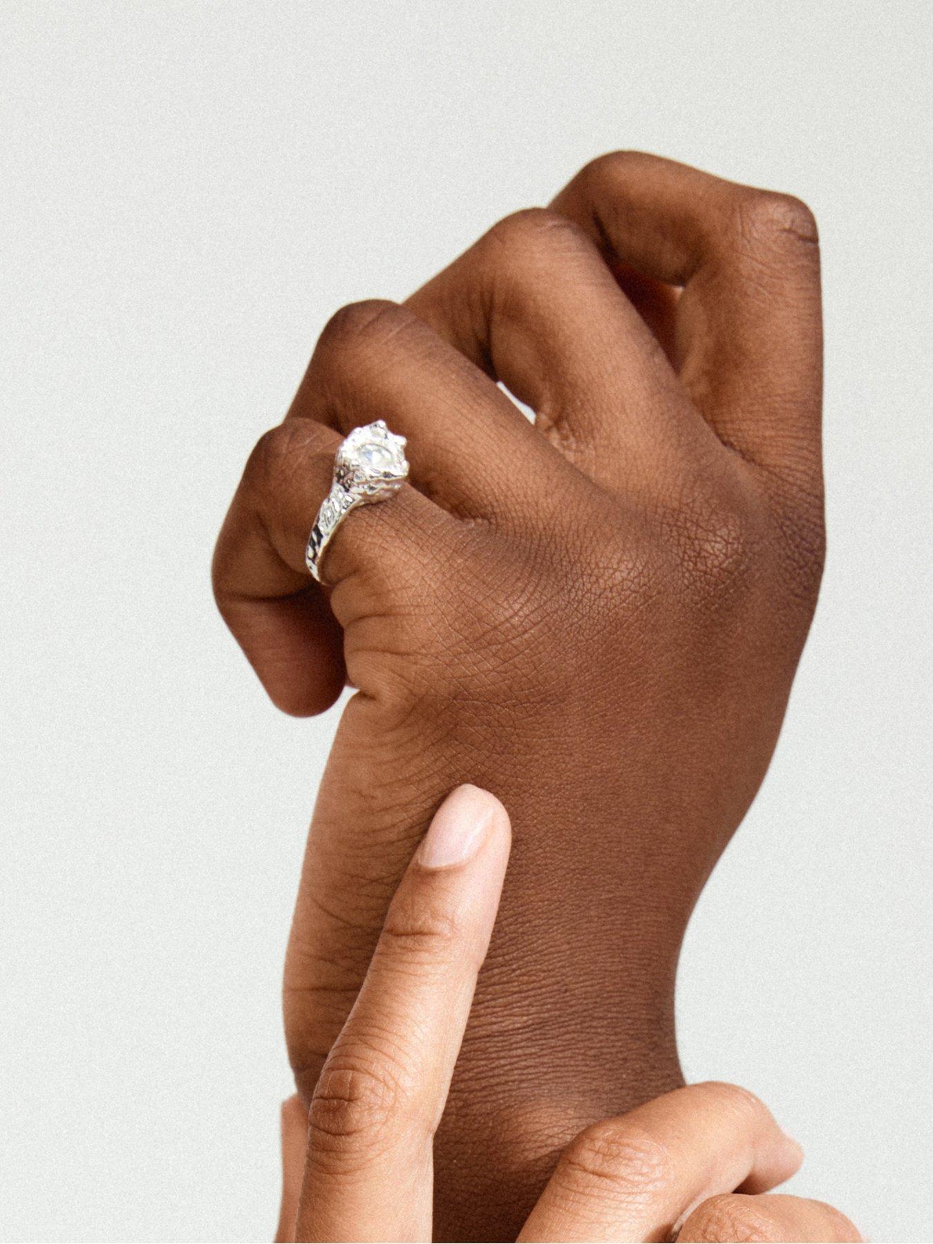 Pilgrim Callum Ring -Plated - Silver | Littlewoods