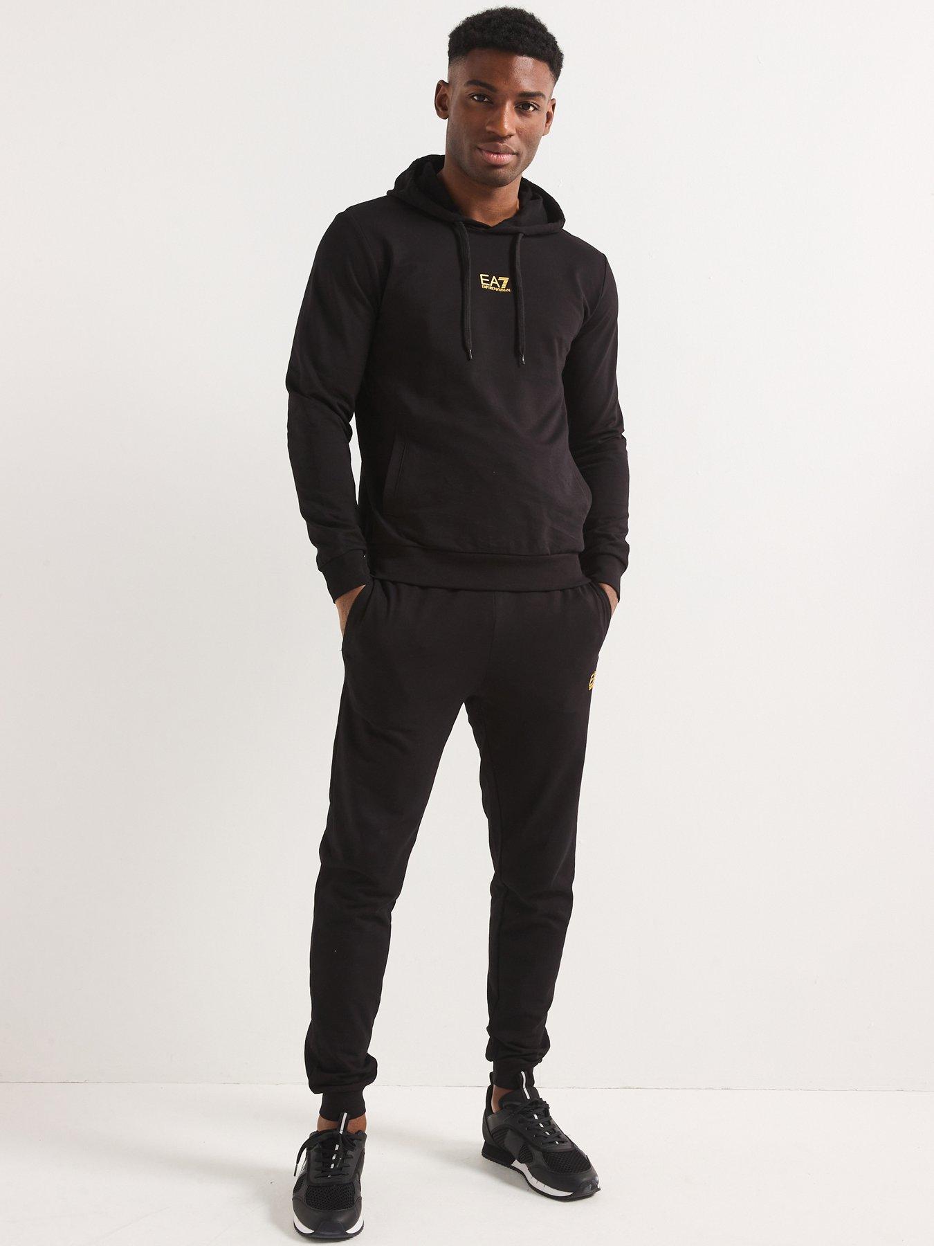 EA7 Emporio Armani Train Core Id Hooded Tracksuit - Black | Littlewoods