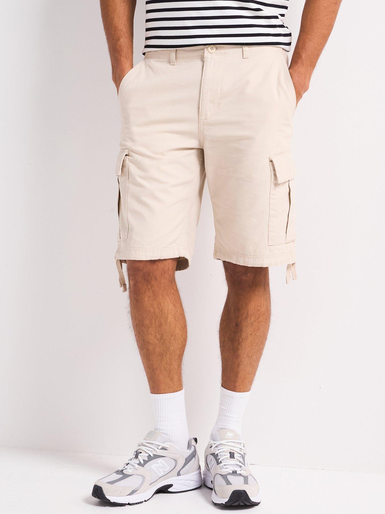 Jack & Jones Cole Barkley Cargo Shorts - Moonbeam | Littlewoods