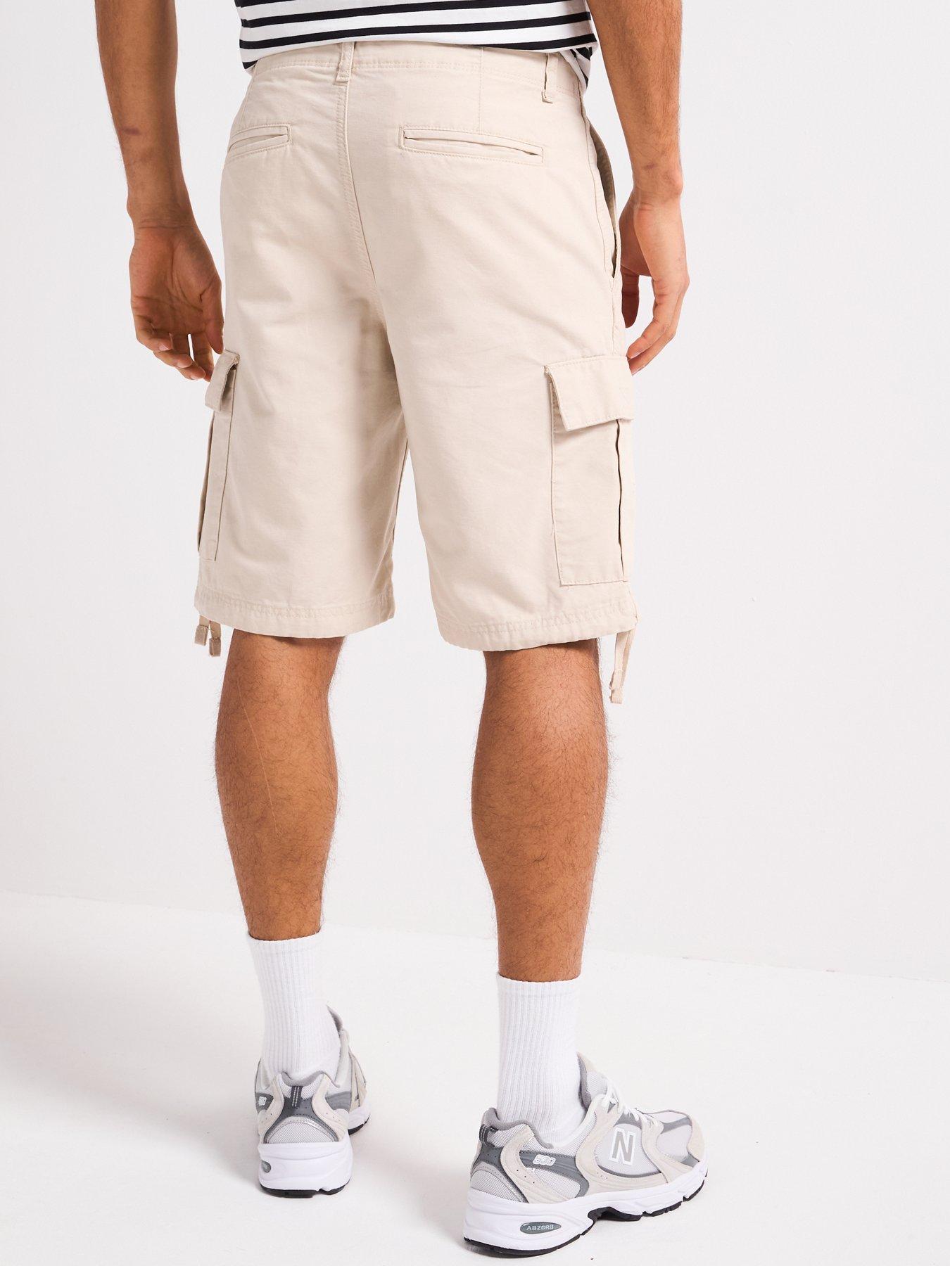 Jack & Jones Cole Barkley Cargo Shorts - Moonbeam | Littlewoods