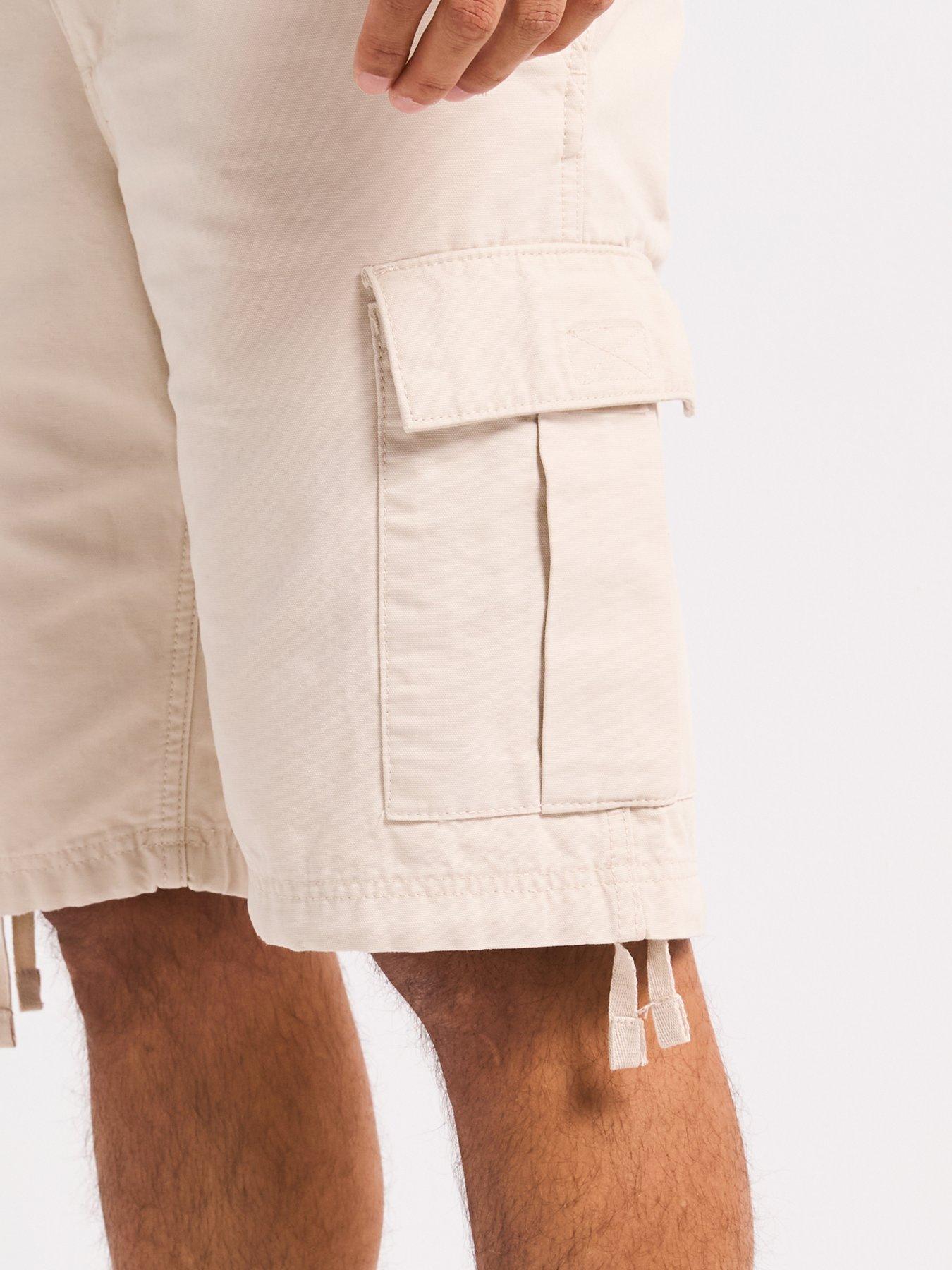 Jack & Jones Cole Barkley Cargo Shorts - Moonbeam | Littlewoods