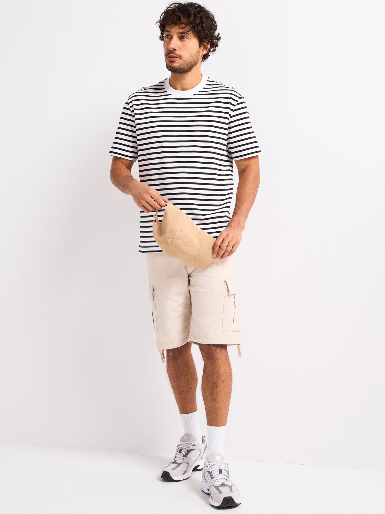 Jack & Jones Cole Barkley Cargo Shorts - Moonbeam | Littlewoods