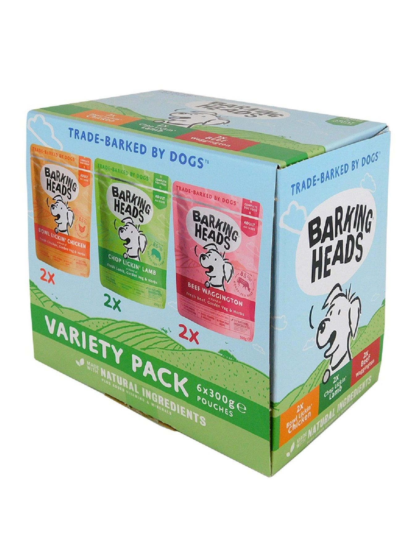 Barking Heads Pouch Variety Pack 6x300g | Littlewoods