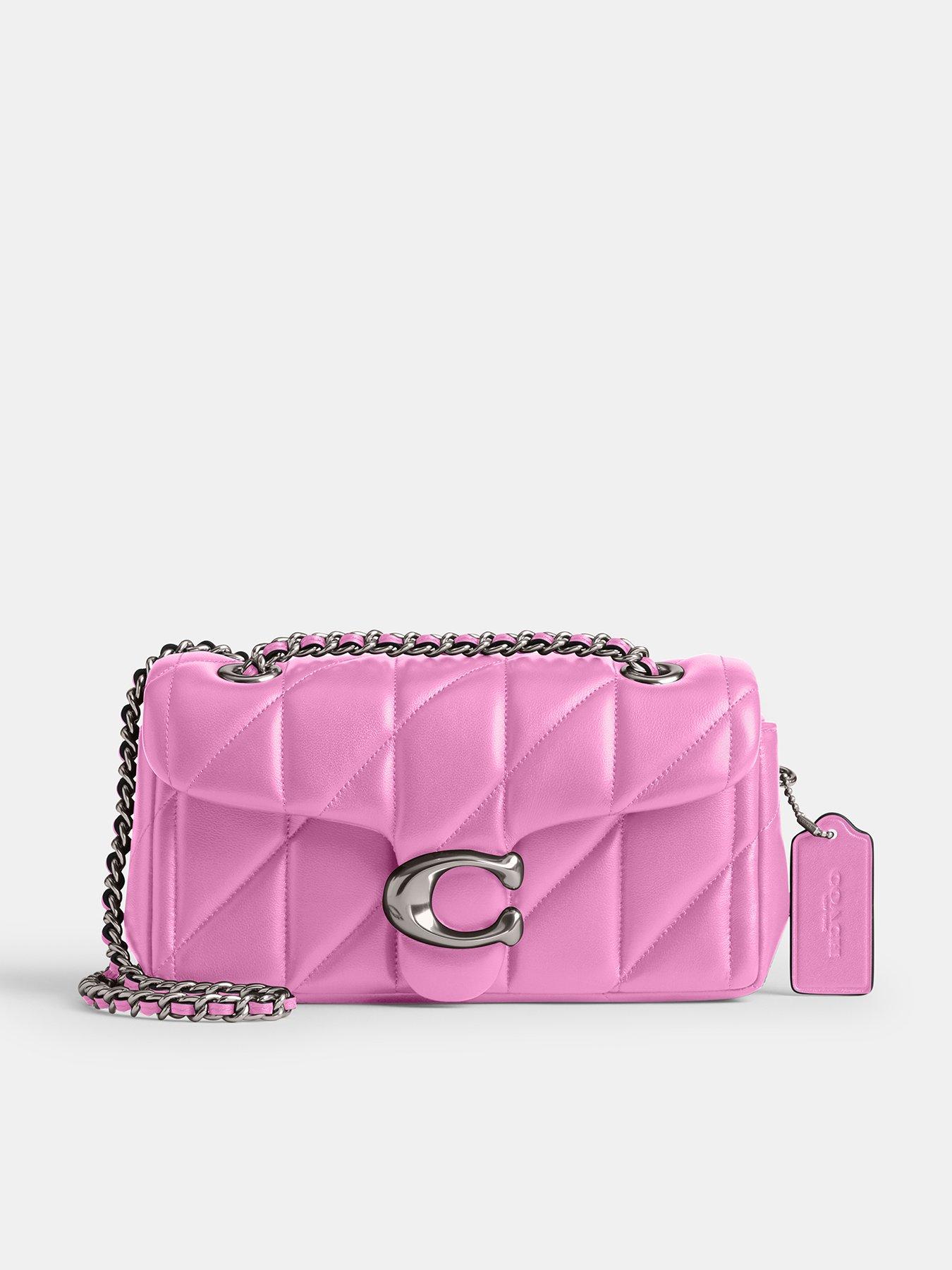 COACH Quilted Tabby Shoulder Bag 20 With Chain - Pink | Littlewoods
