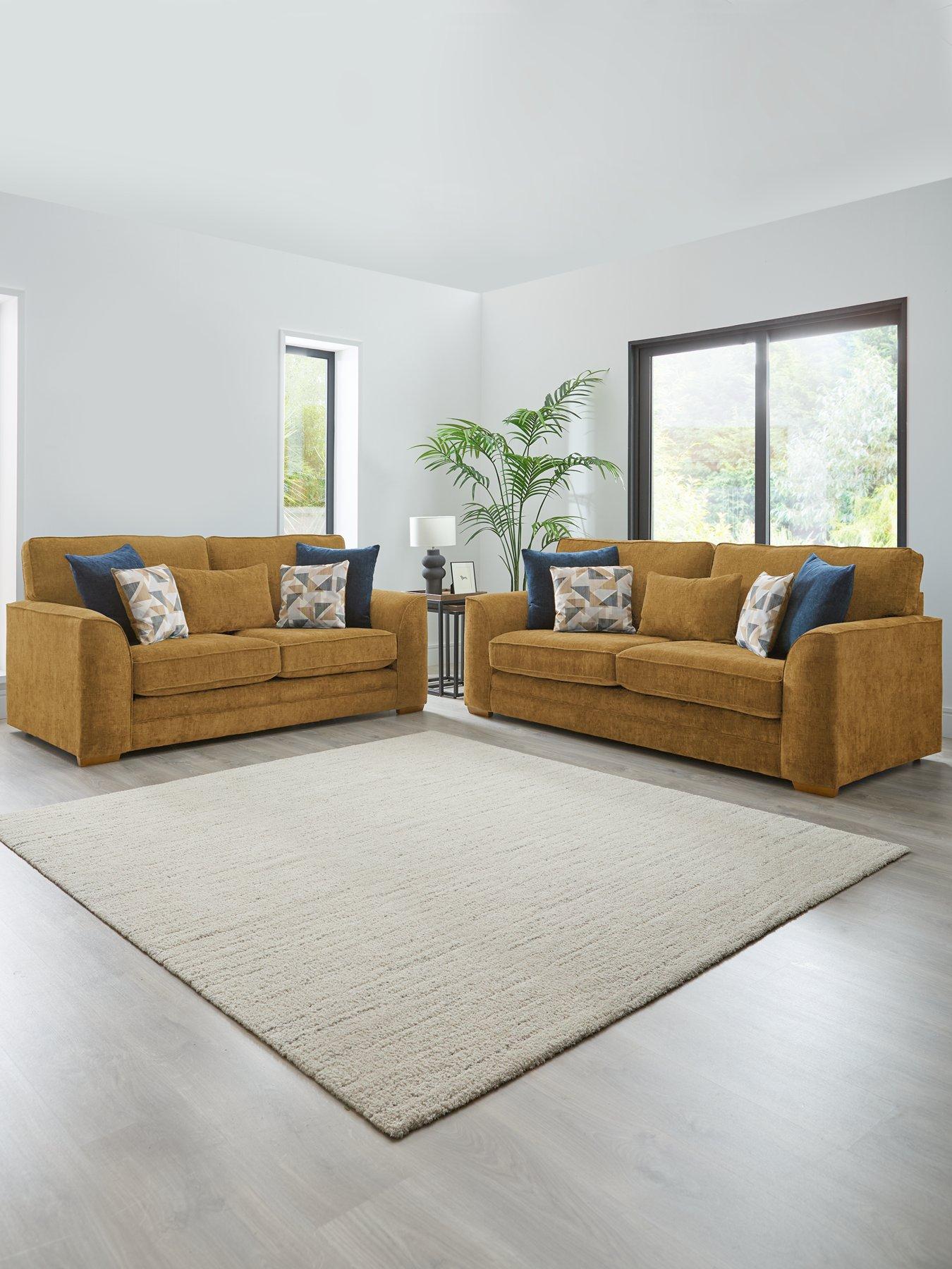 Sofas | Yellow | Sofa Sets | Sofas, Armchairs & Footstools | Home ...