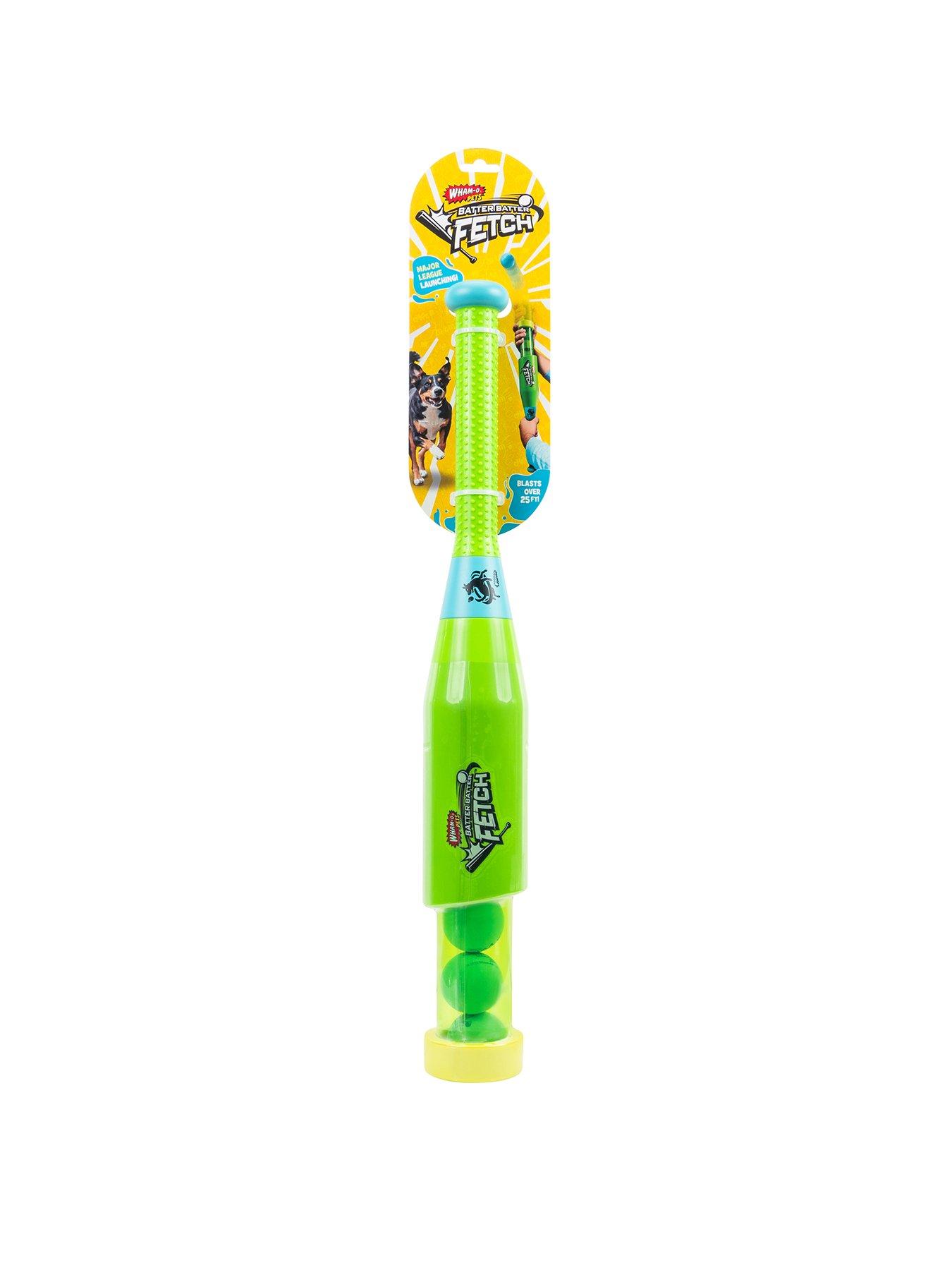 Wham-O Pets Batter Batter Fetch - Spring Loaded Baseball Bat Dog Ball ...