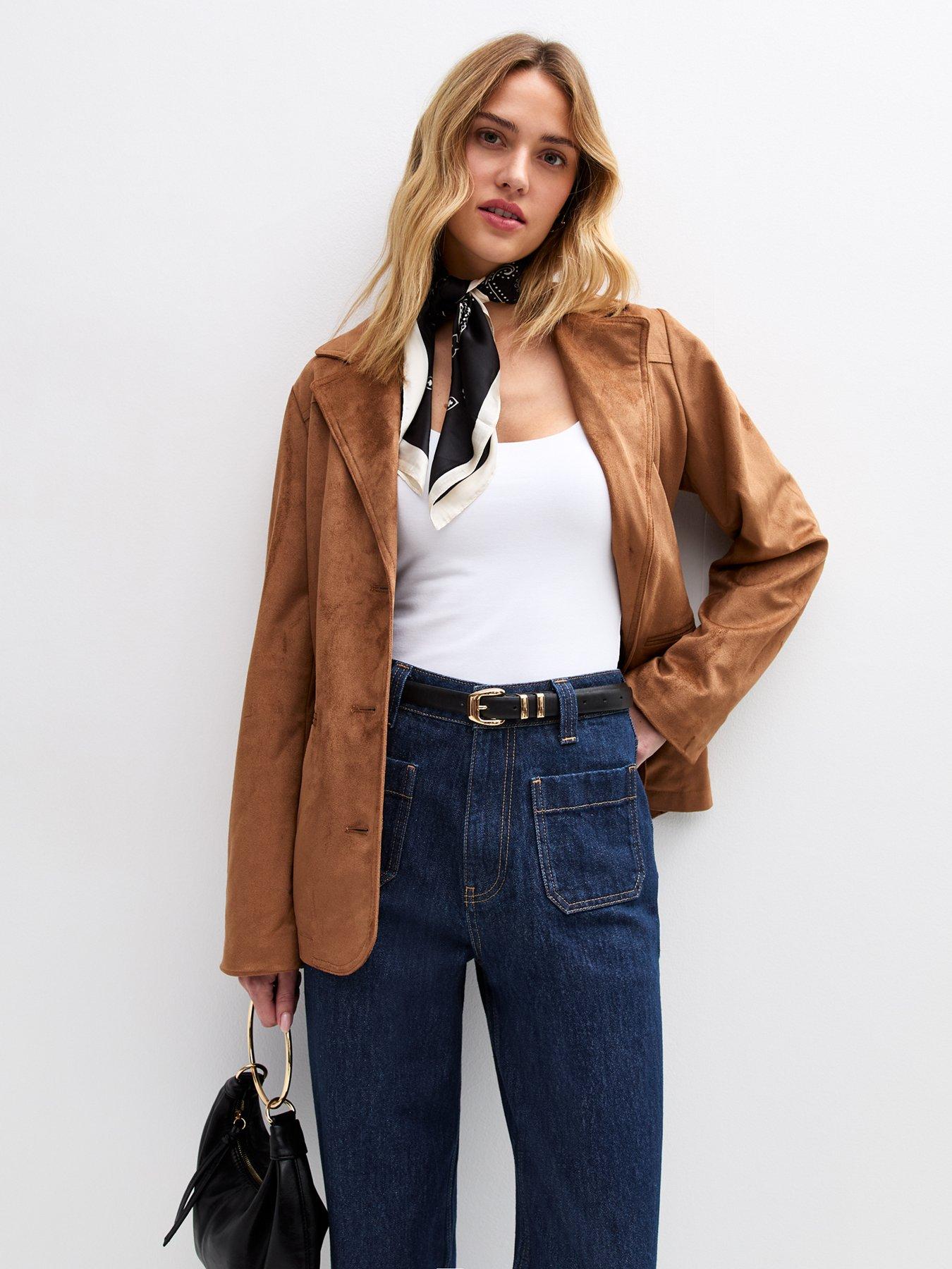 New Look Blue Patch Pocket Wide Leg Jeans | Littlewoods