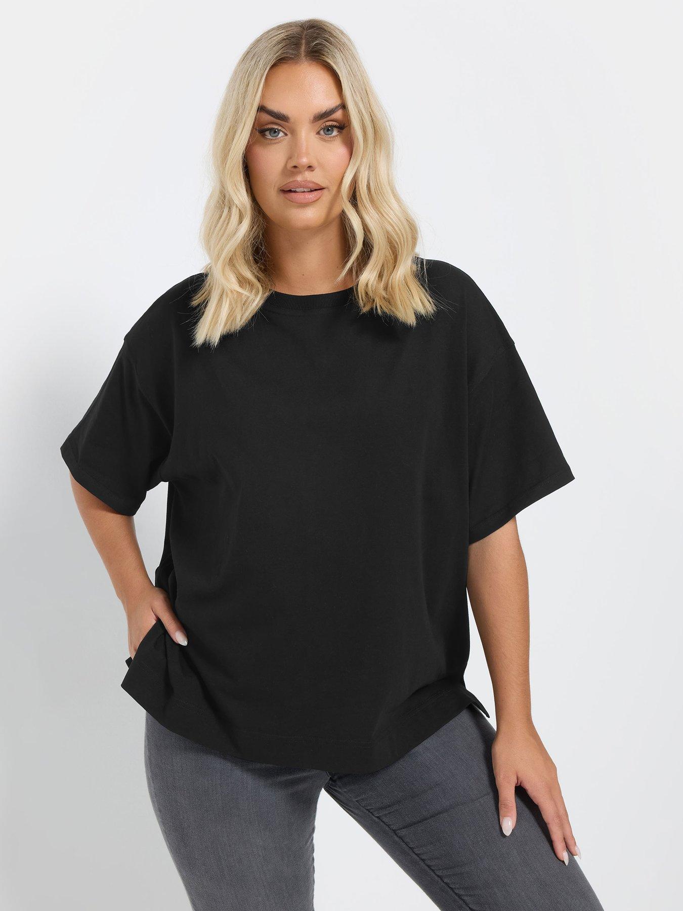 Yours Curve Heavy Weight Box T-shirt | littlewoods.com
