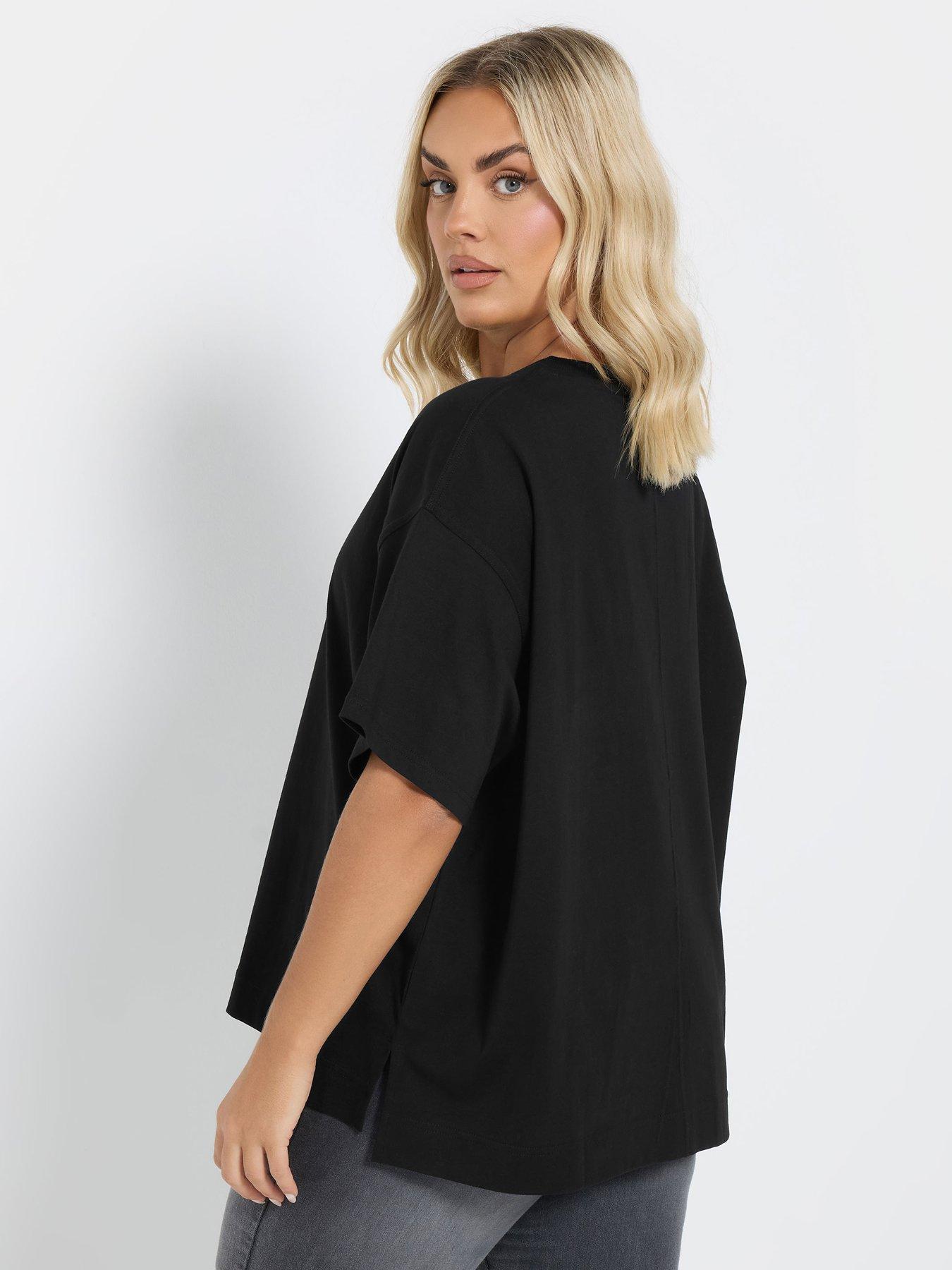 Yours Curve Heavy Weight Box T-shirt | littlewoods.com