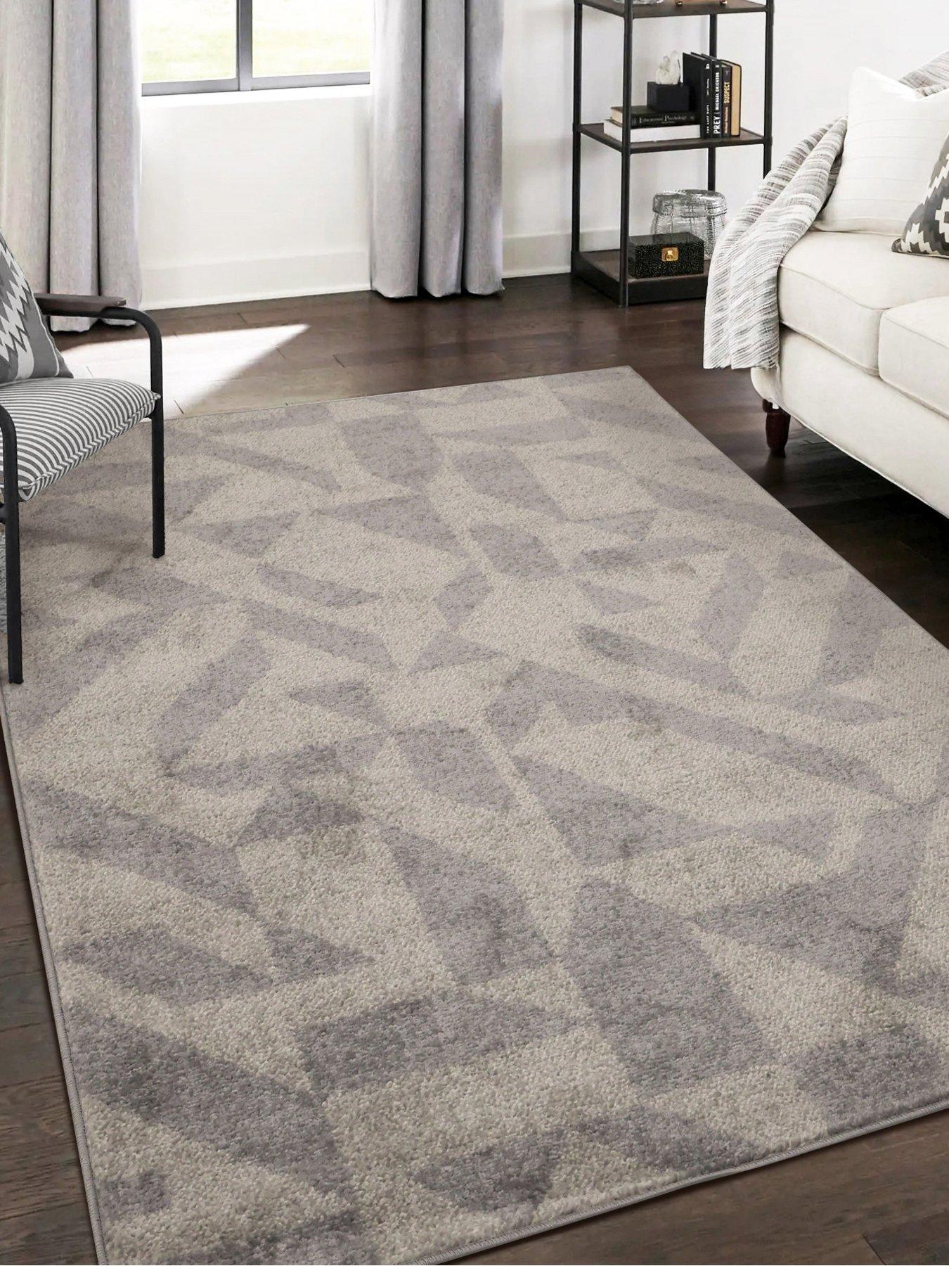 Very Home Juno Geometric Grey Blend Rug | Littlewoods