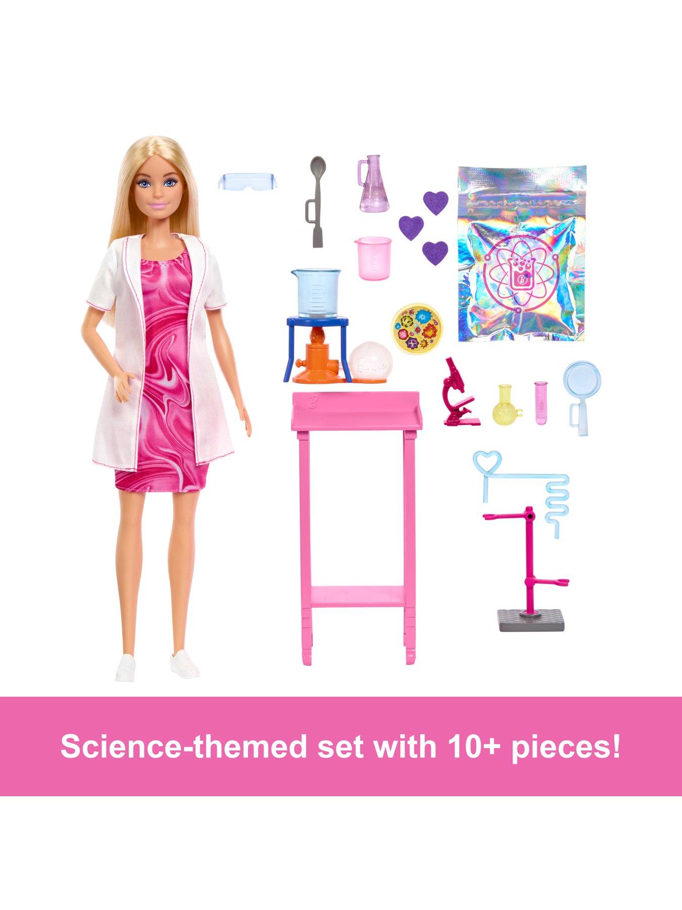 Barbie scientist set store