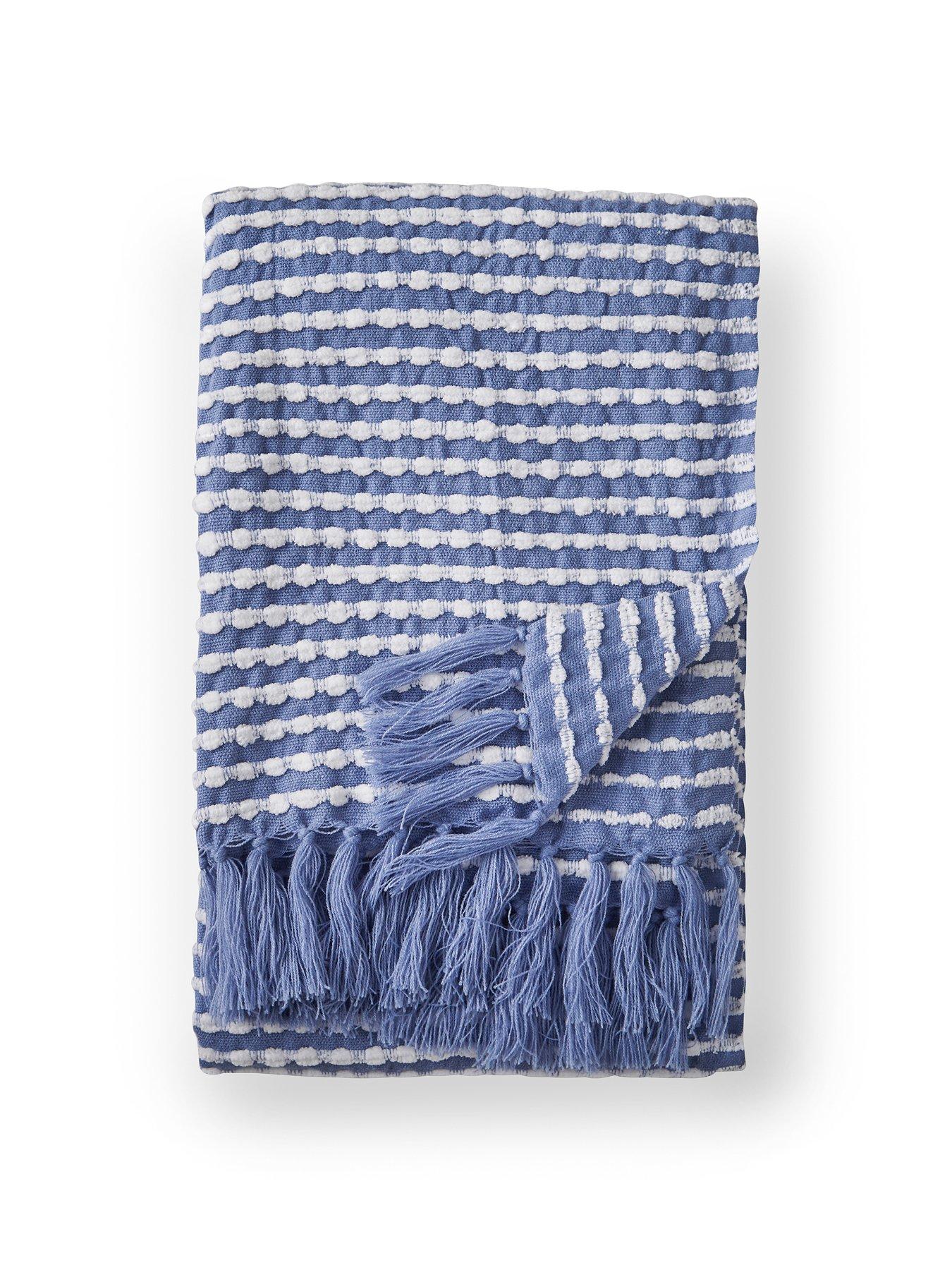 Catherine Lansfield Stab Stitch Throw | Littlewoods